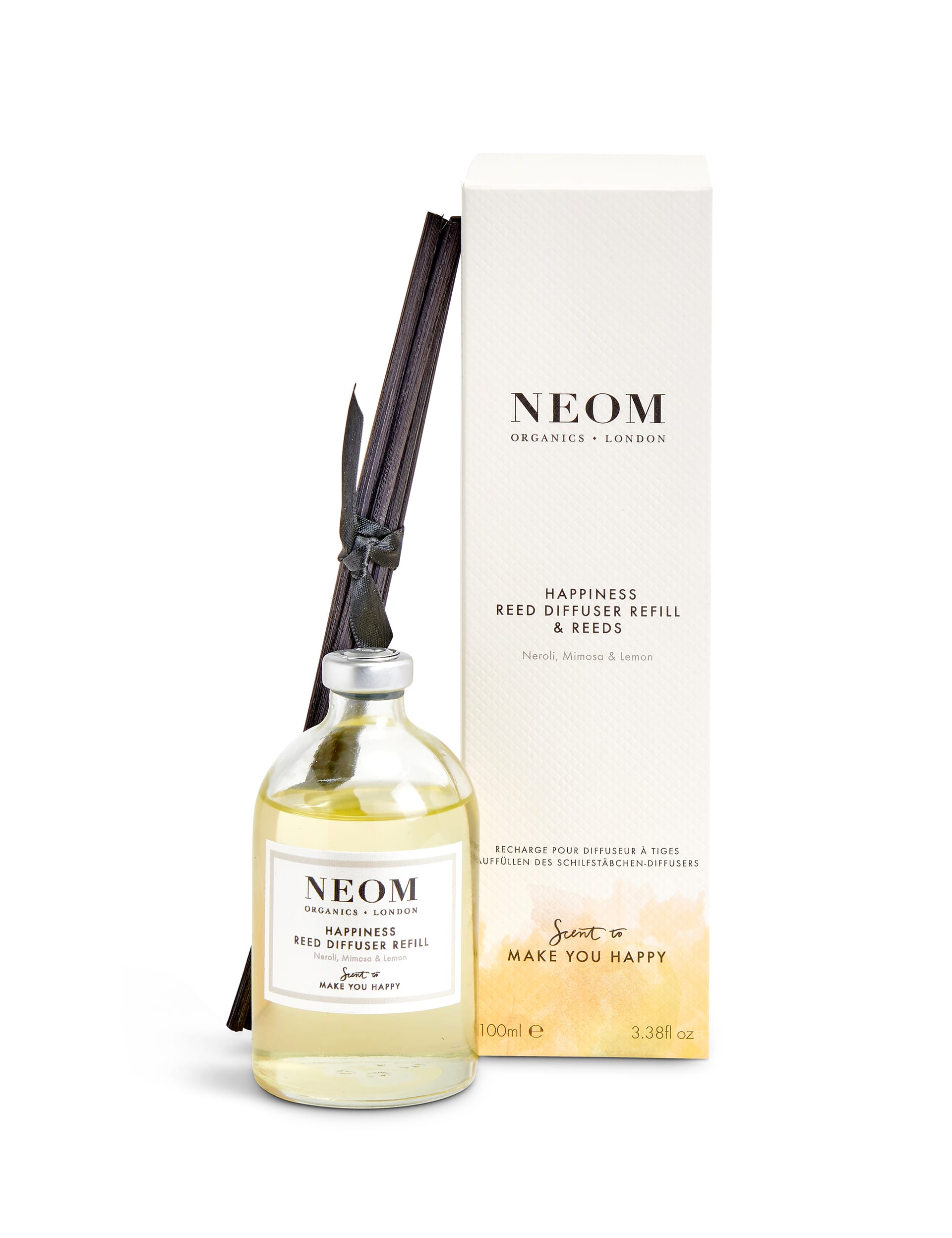 Happiness Reed Diffuser Refill 100ml | NEOM Wellbeing | M&S