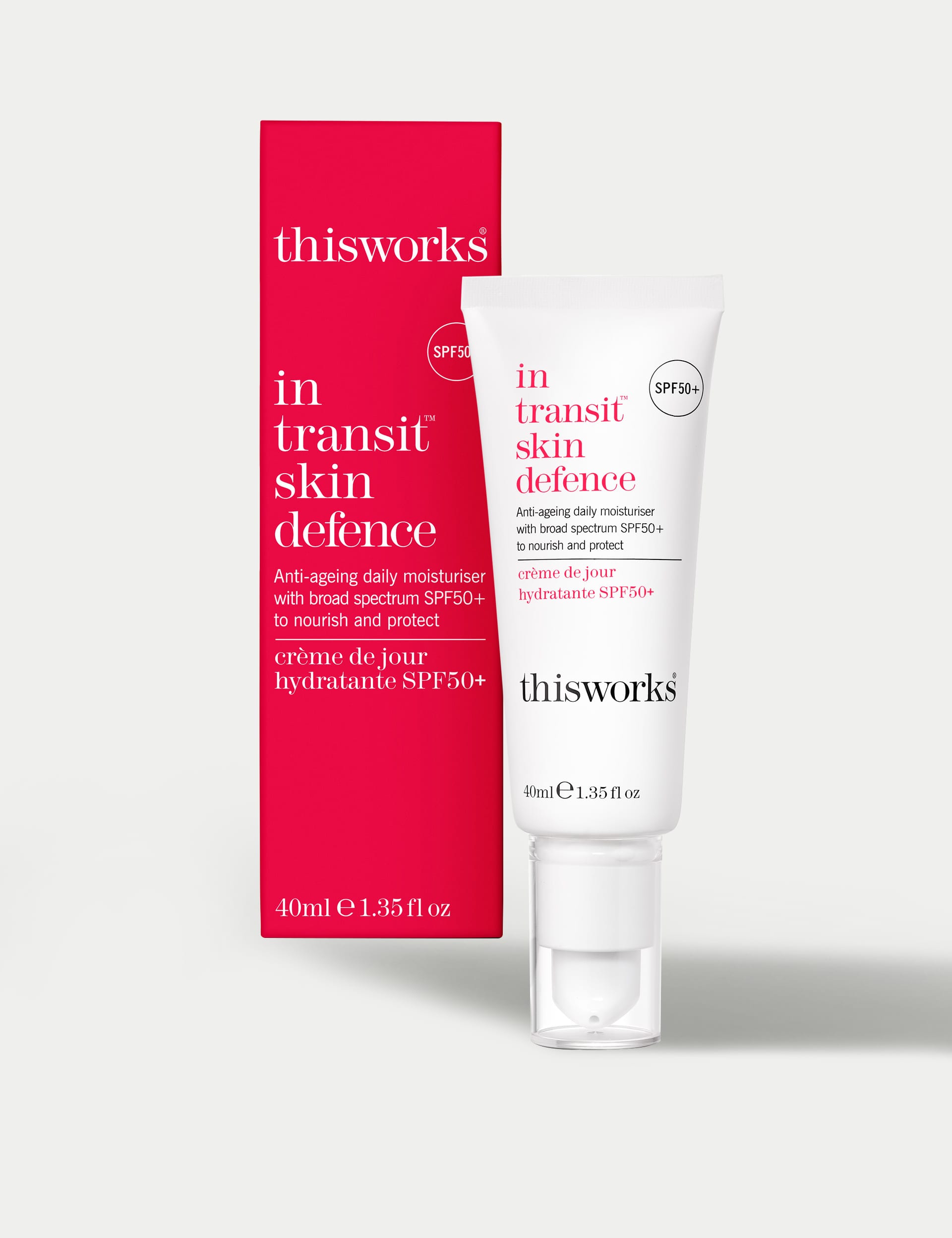 In Transit Skin Defence SPF50 40ml | This Works | M&S