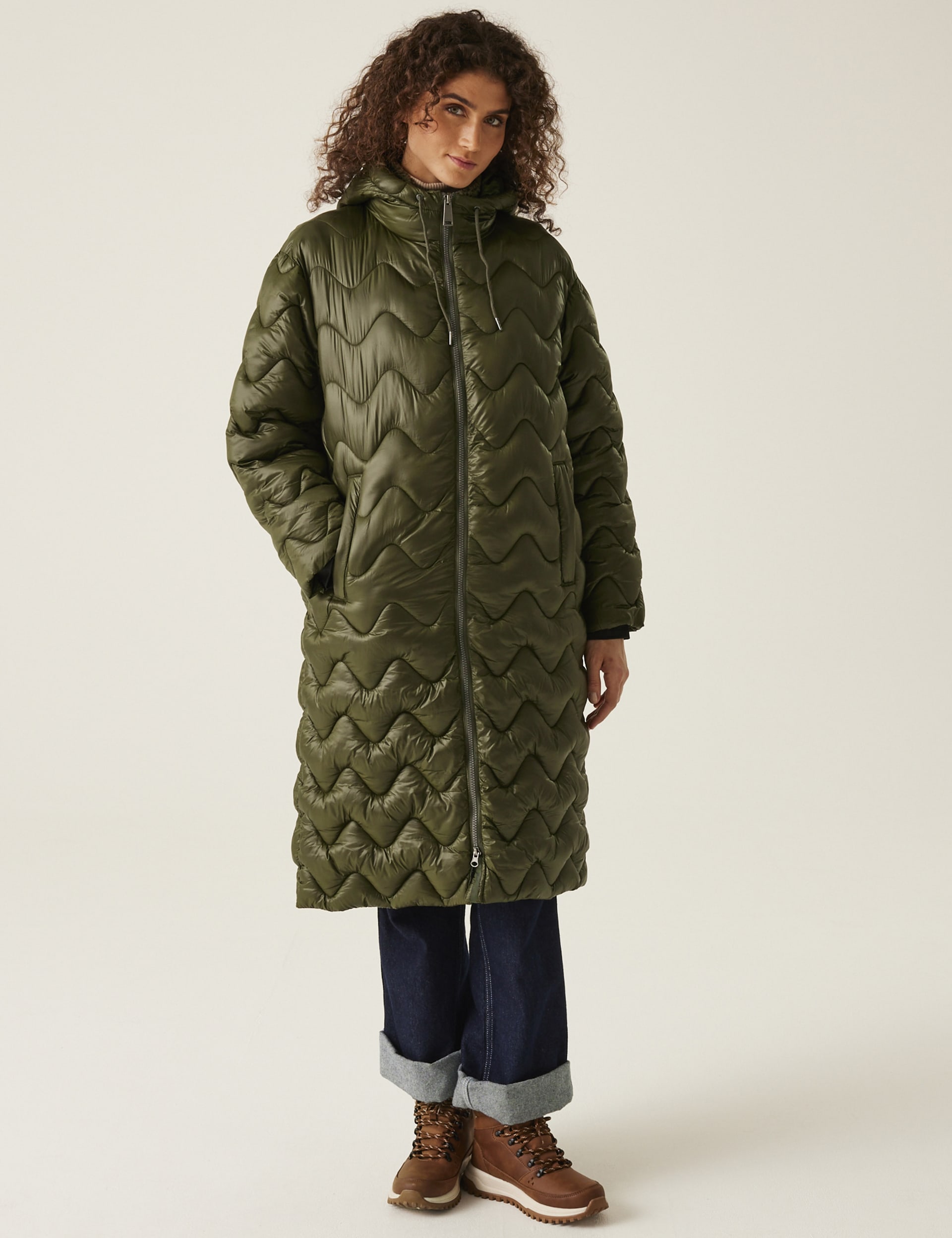 Cambrie II Quilted Hooded Longline Coat | Regatta | M&S
