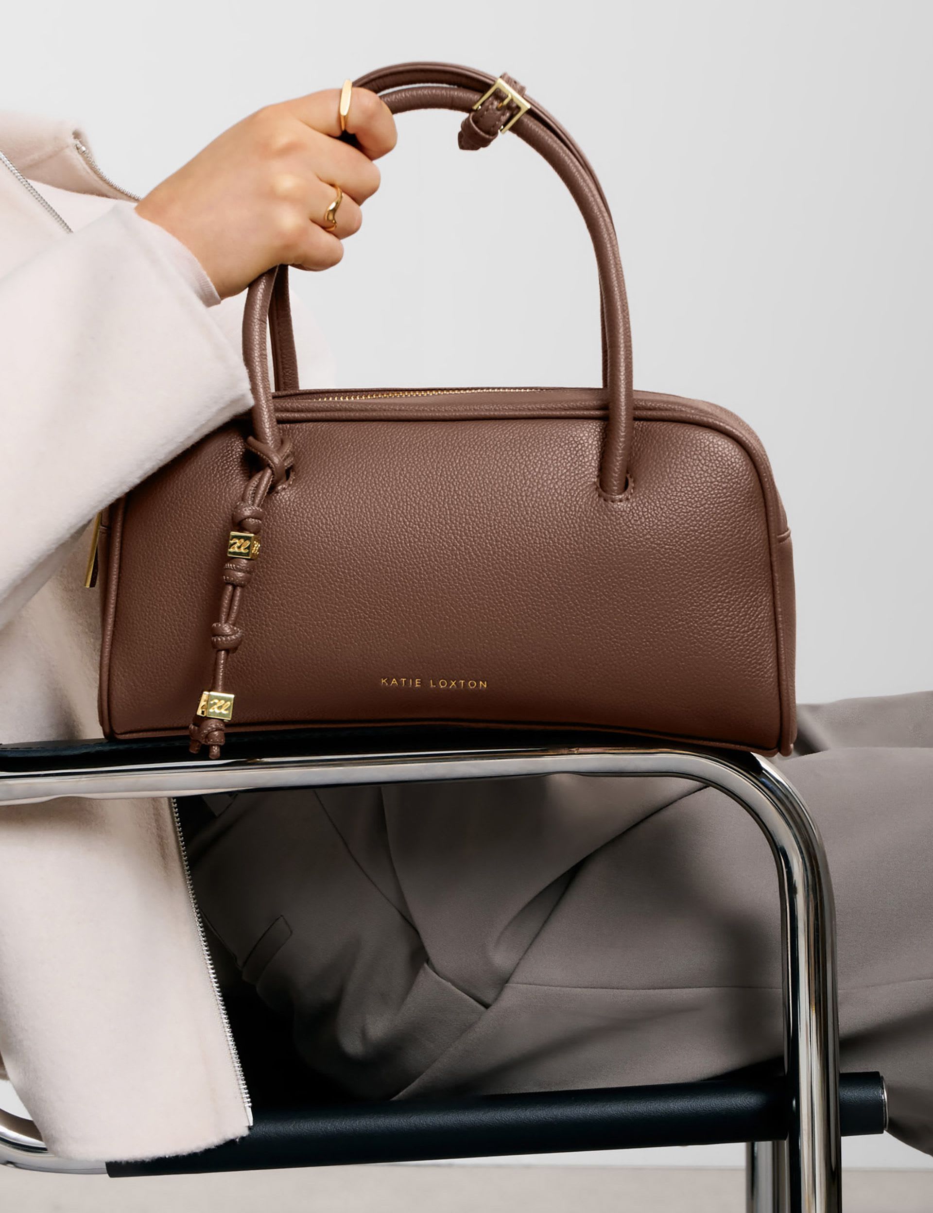 Faux Leather Bowler Bag | Katie Loxton | M&S