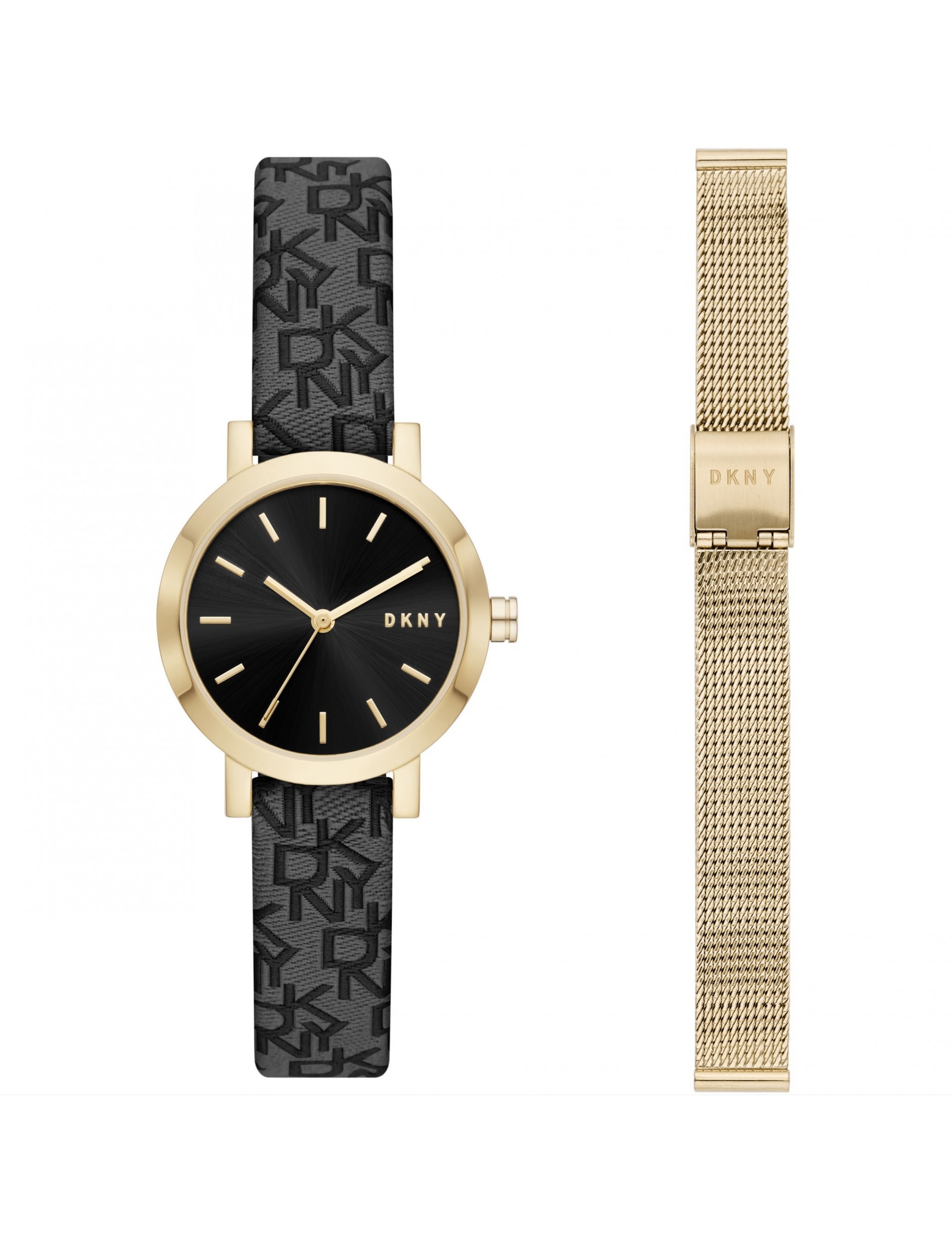 DKNY Soho Leather & Metal Bracelet Watch | Dkny | M&S