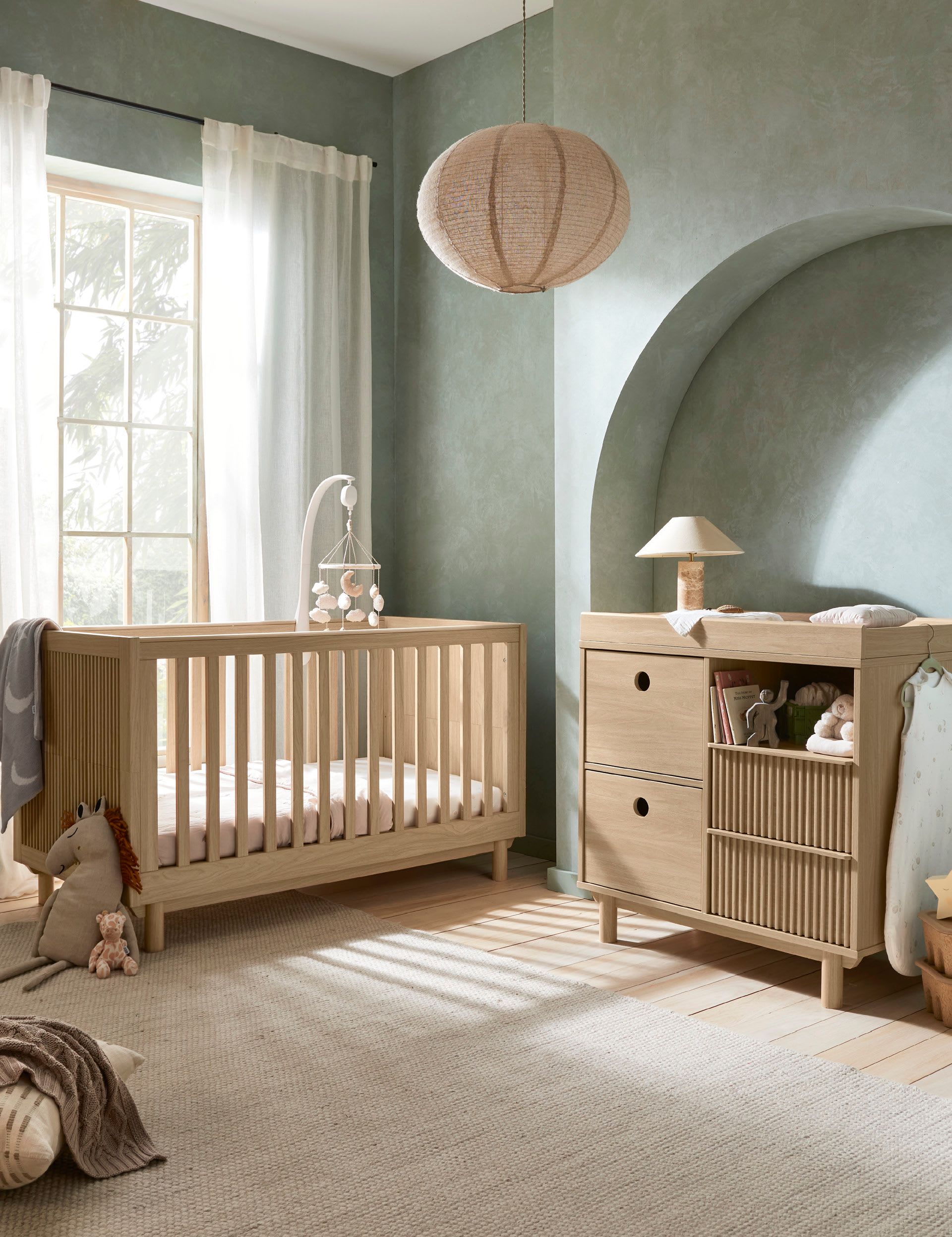 Oska Cot Bed & Narrow Dresser Changer | Mamas & Papas | M&S