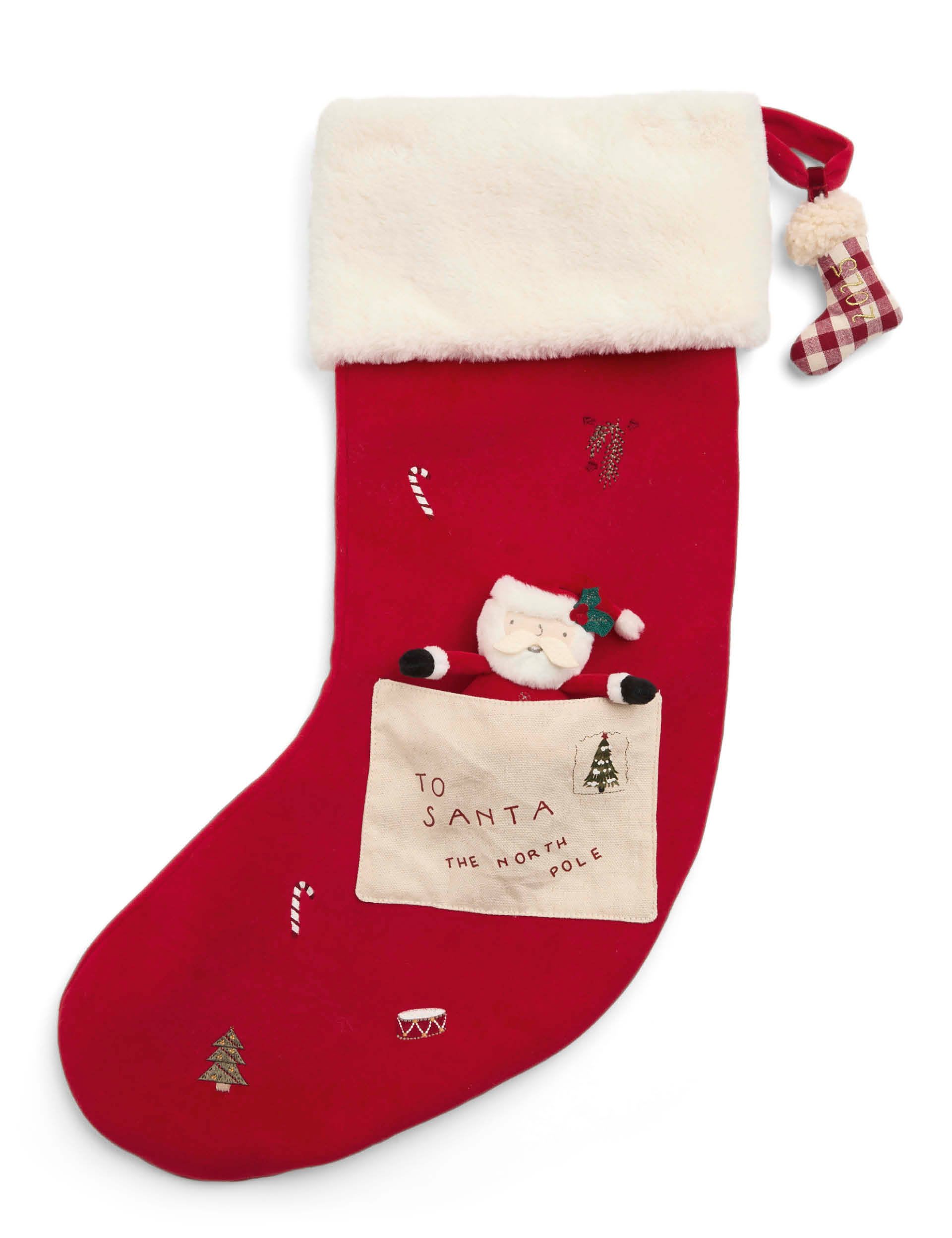 Faux Fur Christmas Stocking | Mamas & Papas | M&S