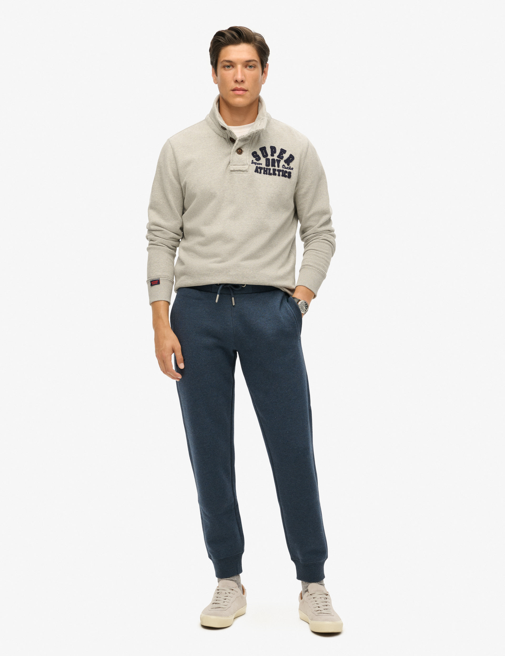 Cotton Rich Slim Fit Joggers | Superdry & Co | M&S