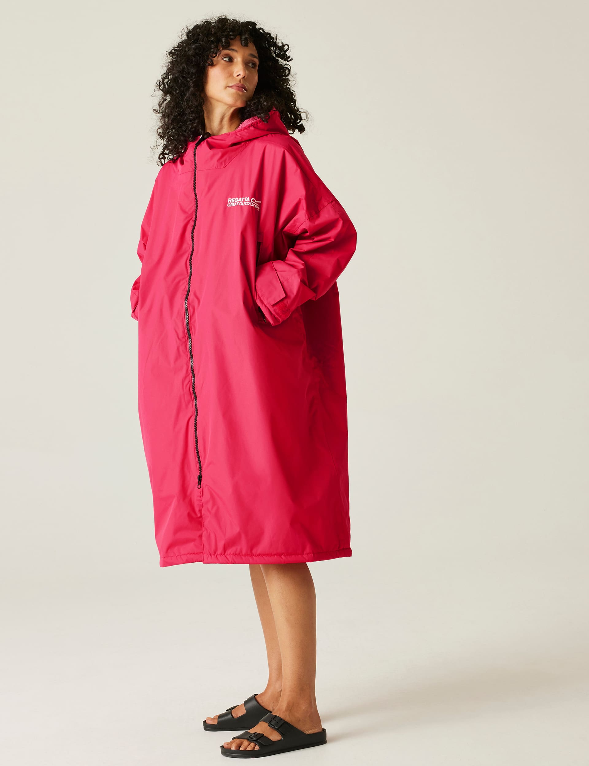 Waterproof Hooded Borg Lined Changing Robe | Regatta | M&S