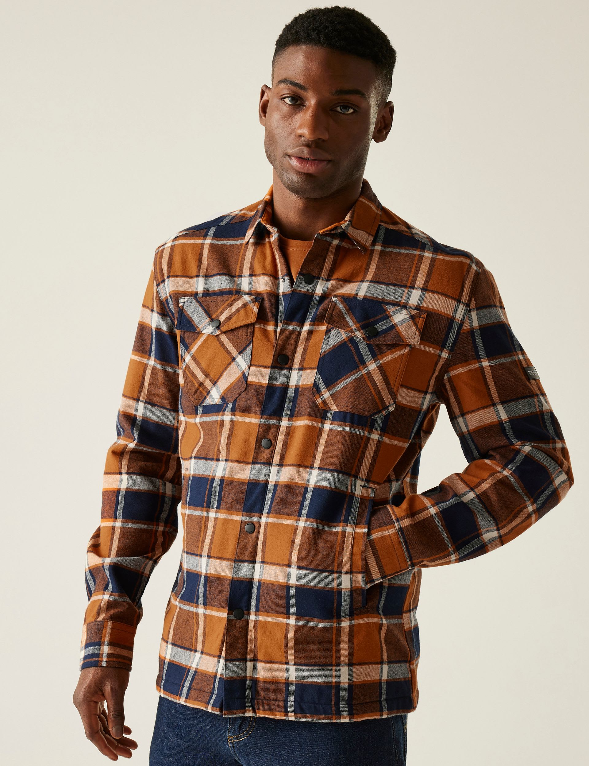 Spennith Pure Cotton Checked Shacket | Regatta | M&S