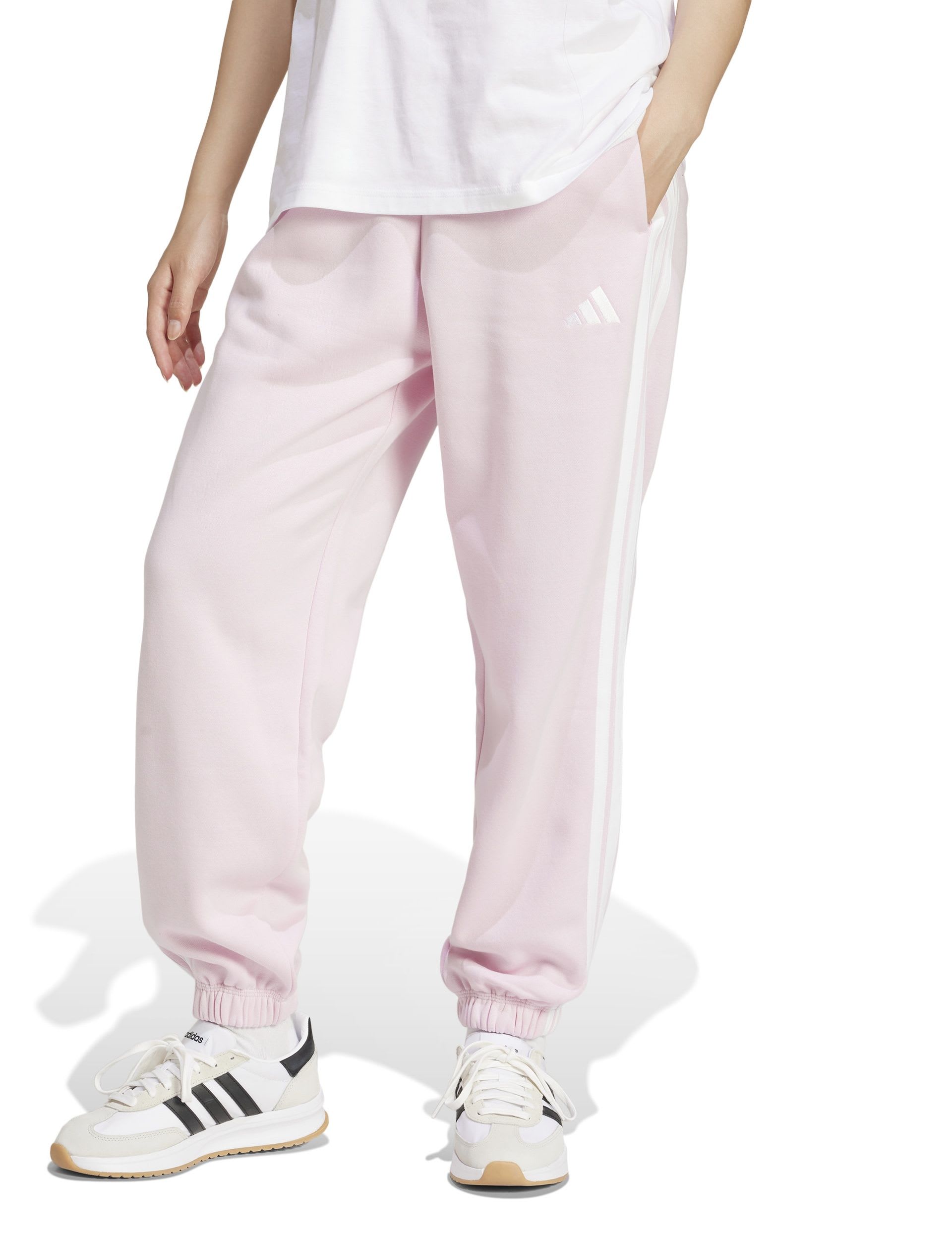 3-Stripes Cotton Rich Fleece Joggers | Adidas | M&S