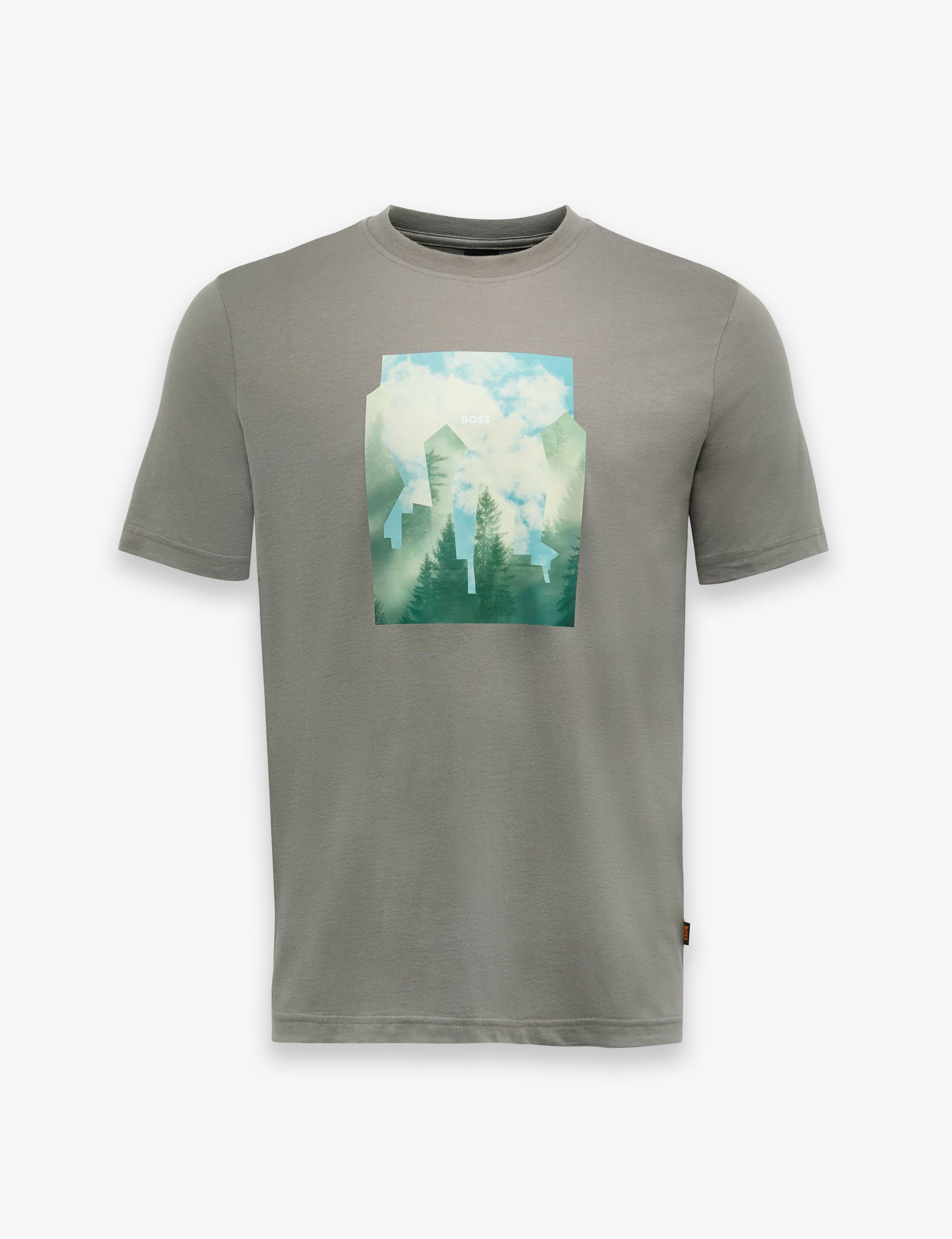Pure Cotton Crew Neck Graphic T-Shirt | Boss | M&S IE