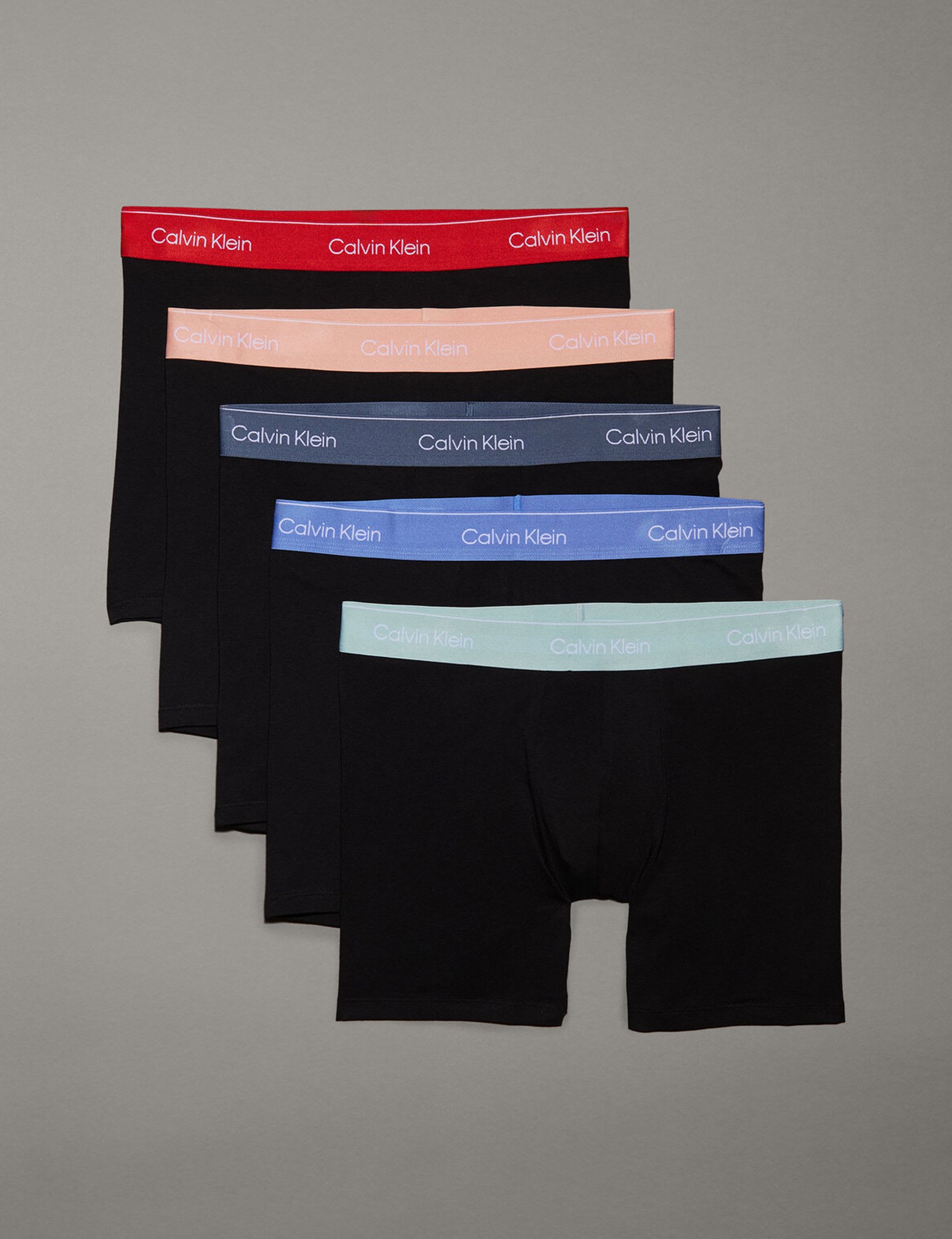 5 Pack Cotton Stretch Logo Waistband Boxers | Calvin Klein | M&S