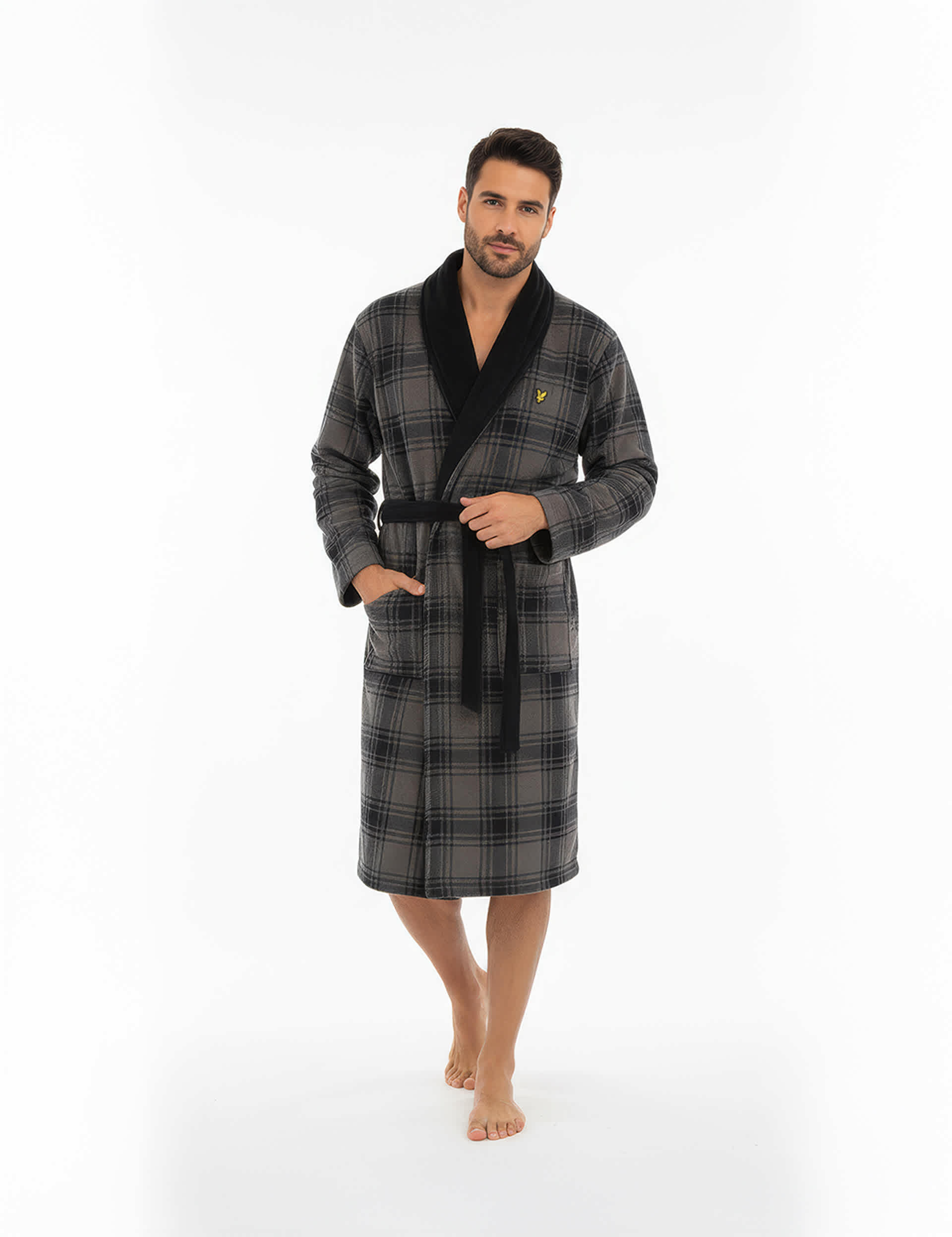 Checked Dressing Gown | Lyle & Scott | M&S