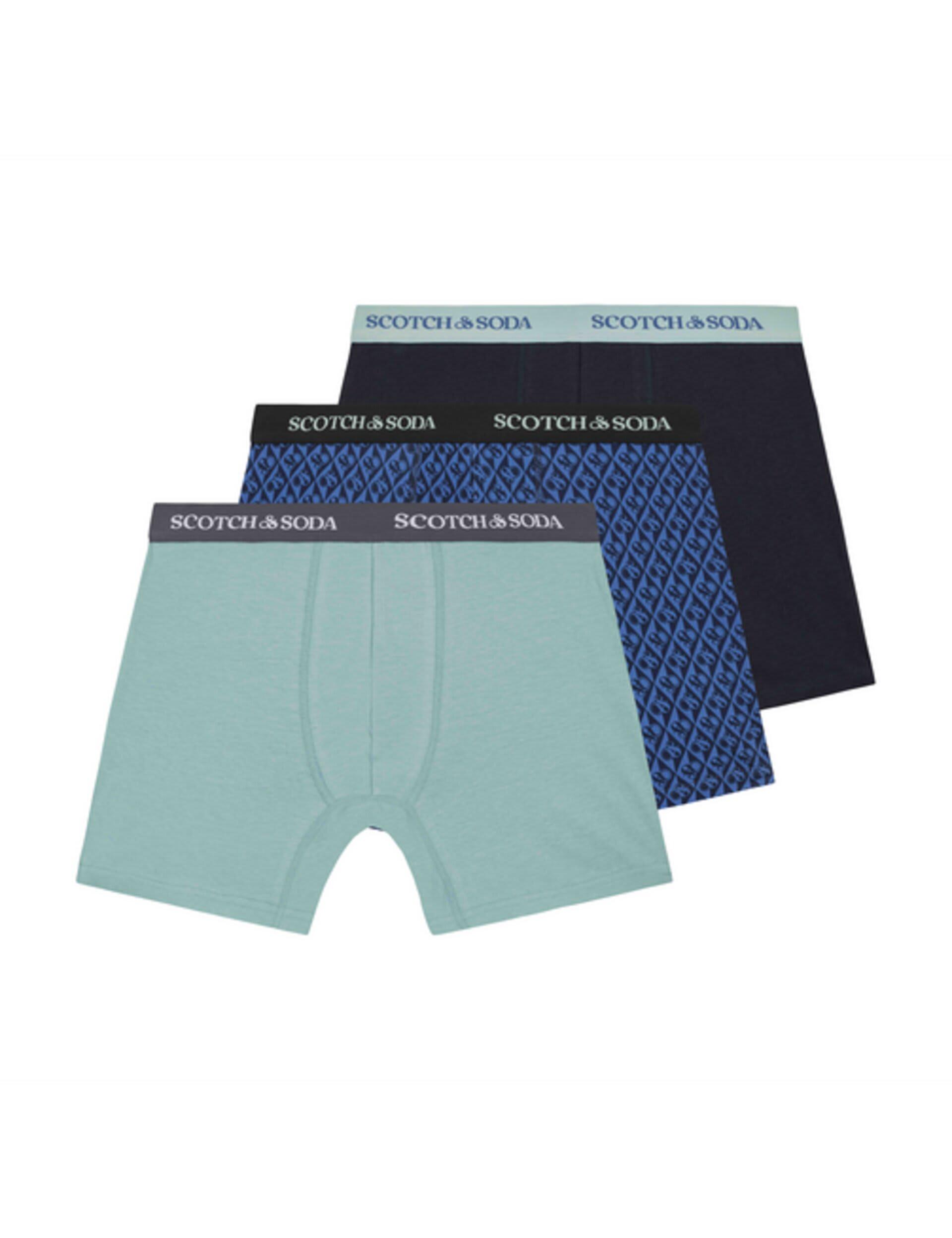3pk Cotton Rich Patterned Boxers | Scotch & Soda | M&S