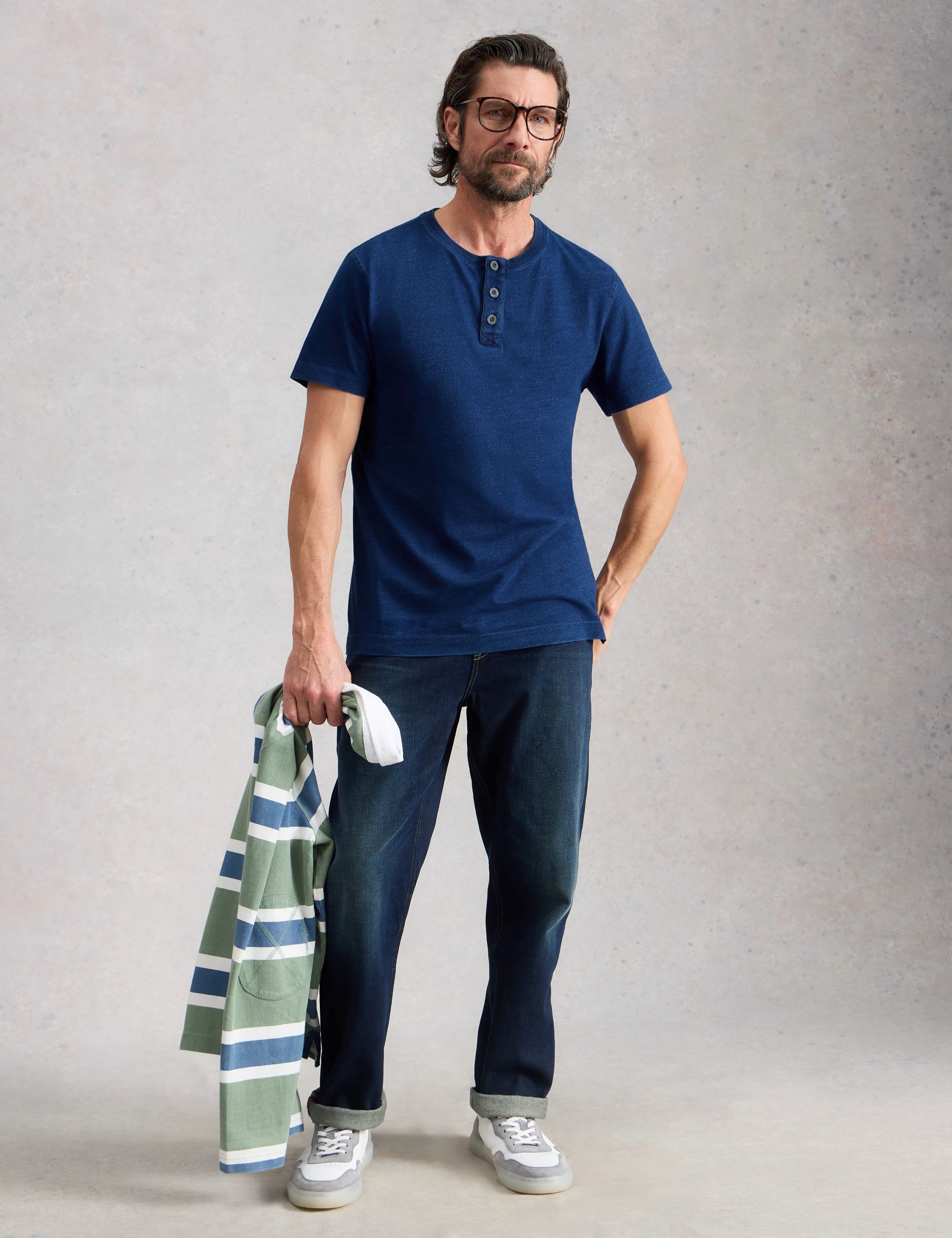 Pure Cotton Henley Top | White Stuff | M&S