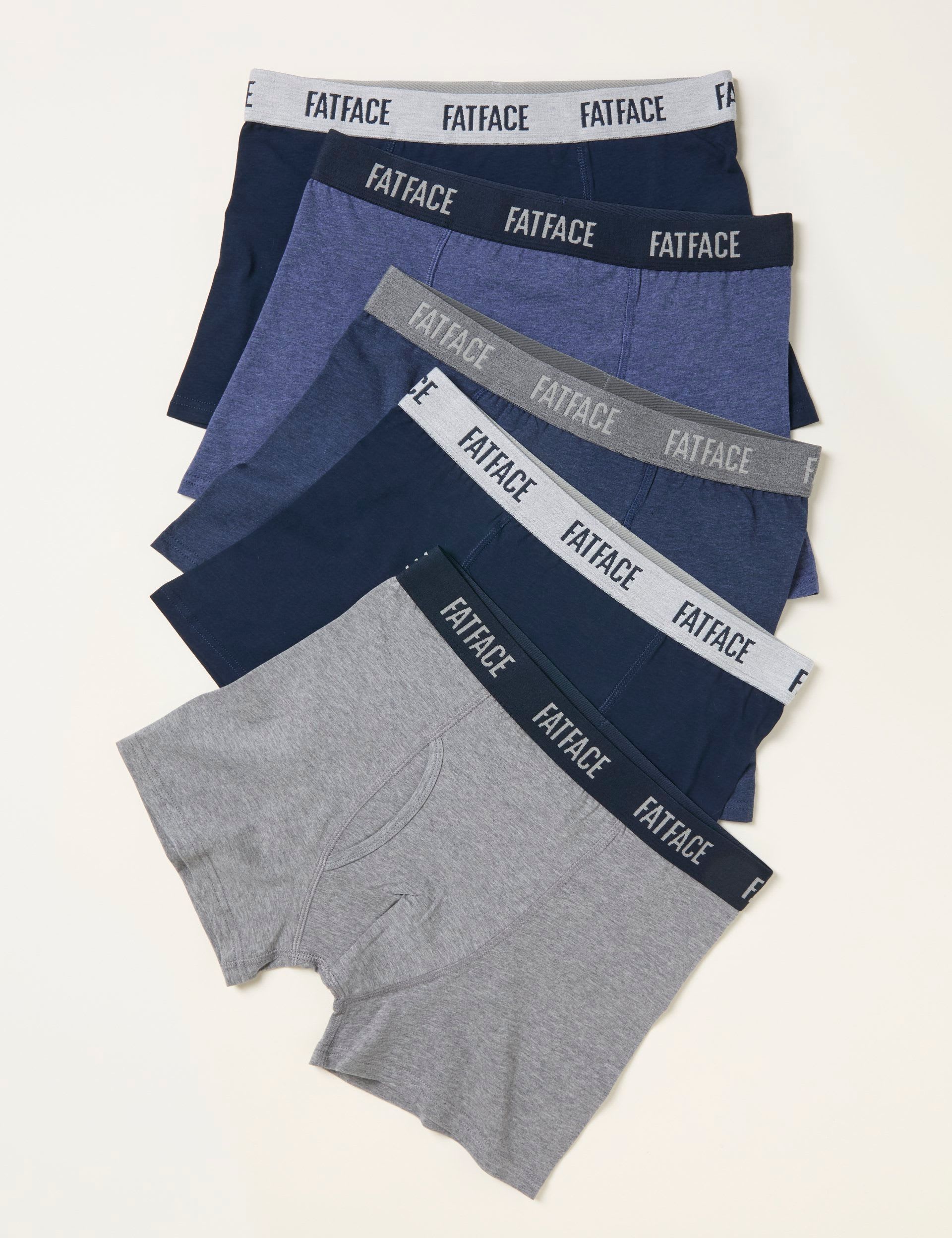 5 Pack Cotton Rich Elasticated Waist Boxers | FatFace | M&S