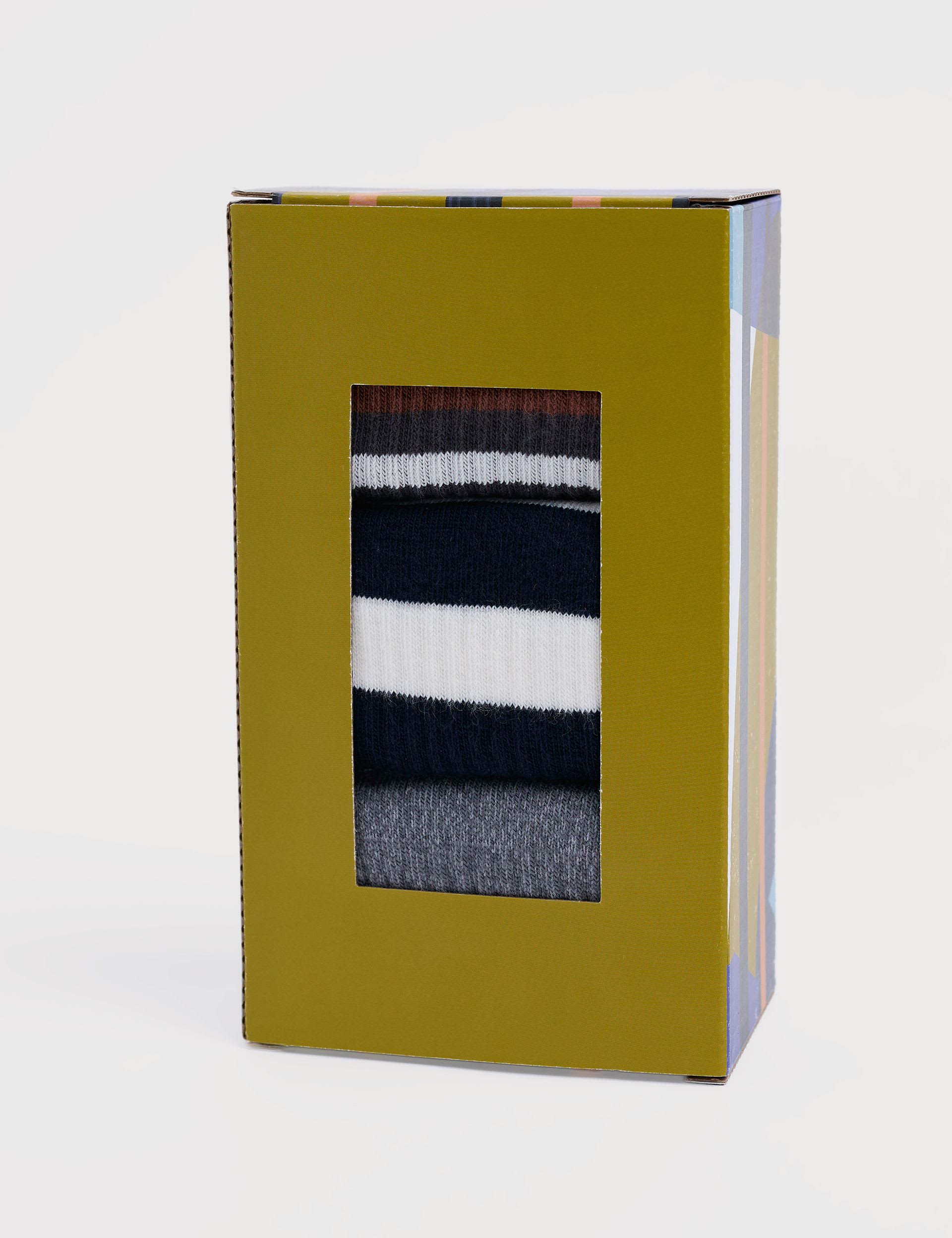 3 Pack Striped Cotton Rich Socks | Seasalt Cornwall | M&S