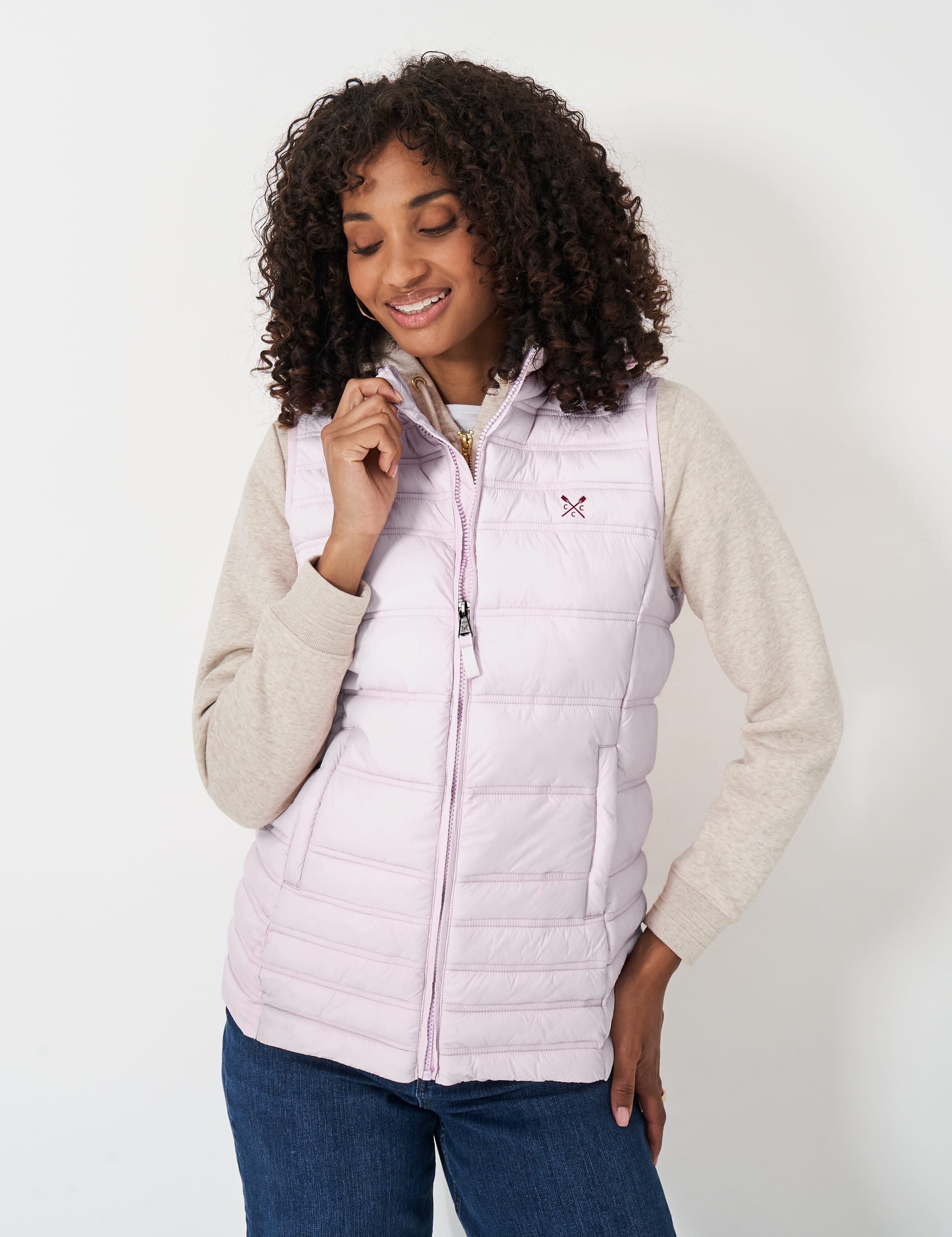 Lightweight Padded Hooded Gilet | Crew Clothing | M&S