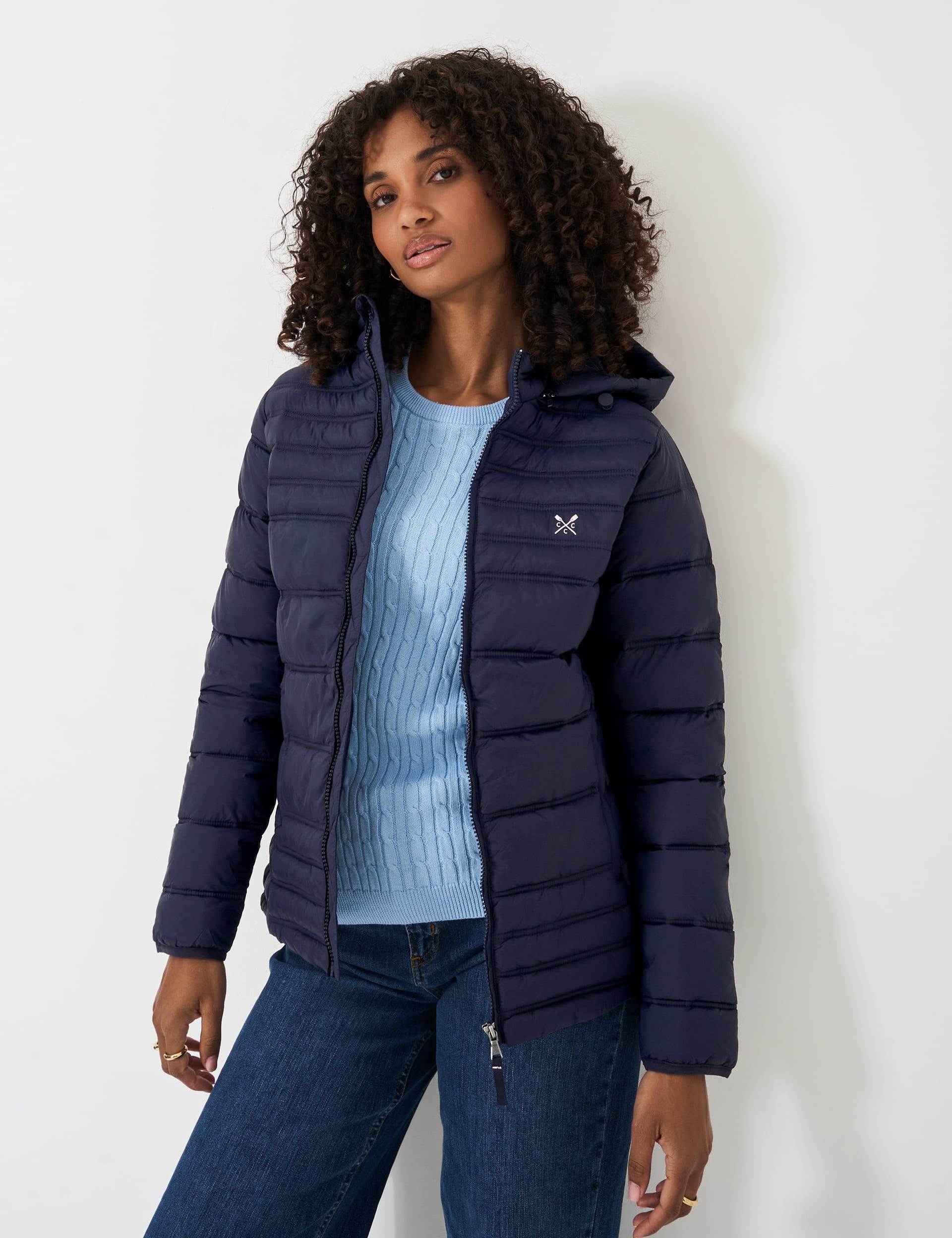 Lightweight Padded Hooded Jacket | Crew Clothing | M&S