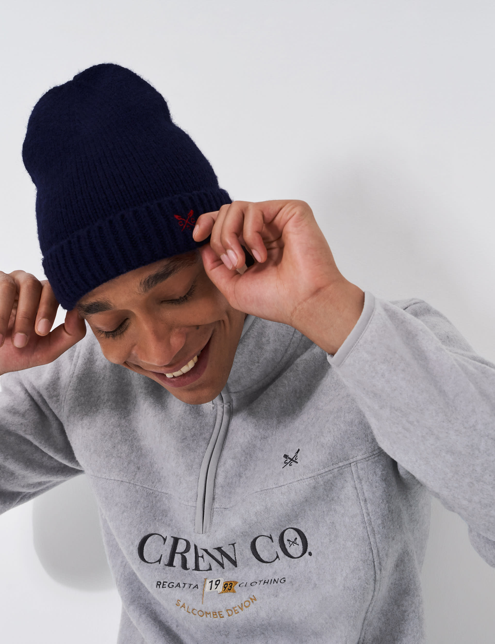 Embroidered Beanie Hat | Crew Clothing | M&S
