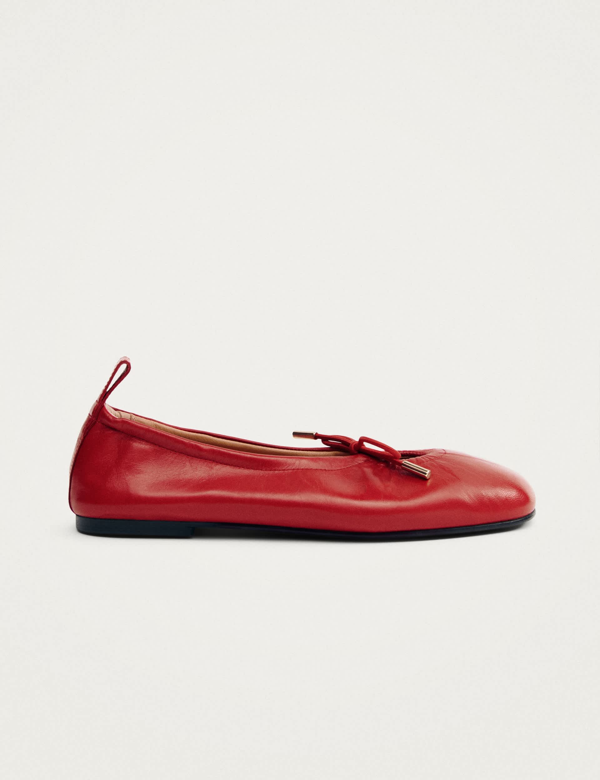 ROSALIND LEATHER BOW FLAT BALLET PUMPS | ALOHAS | M&S