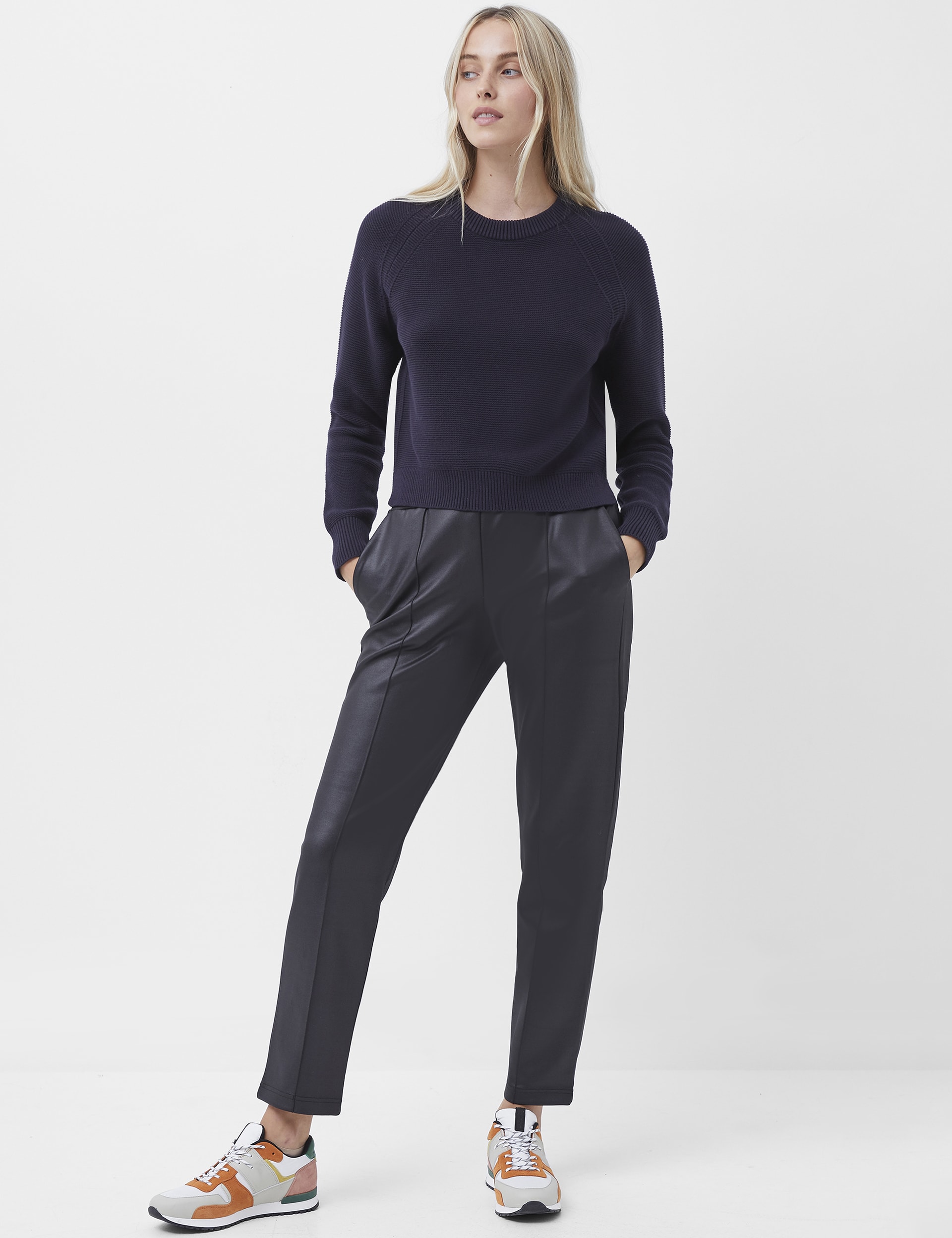 Pure Cotton Textured Relaxed Jumper | French Connection | M&S