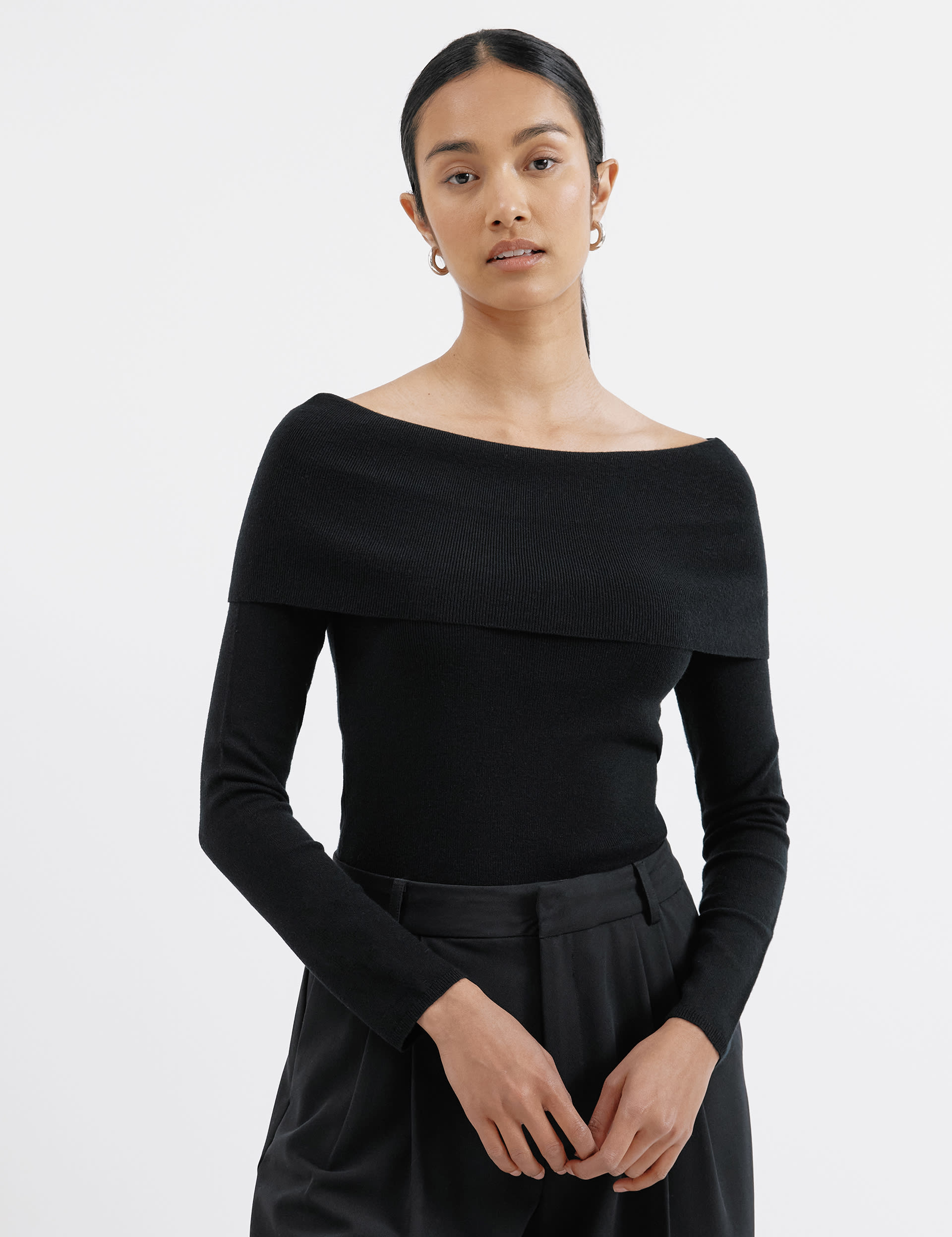 Women's Slash-Neck Jumpers at M&S