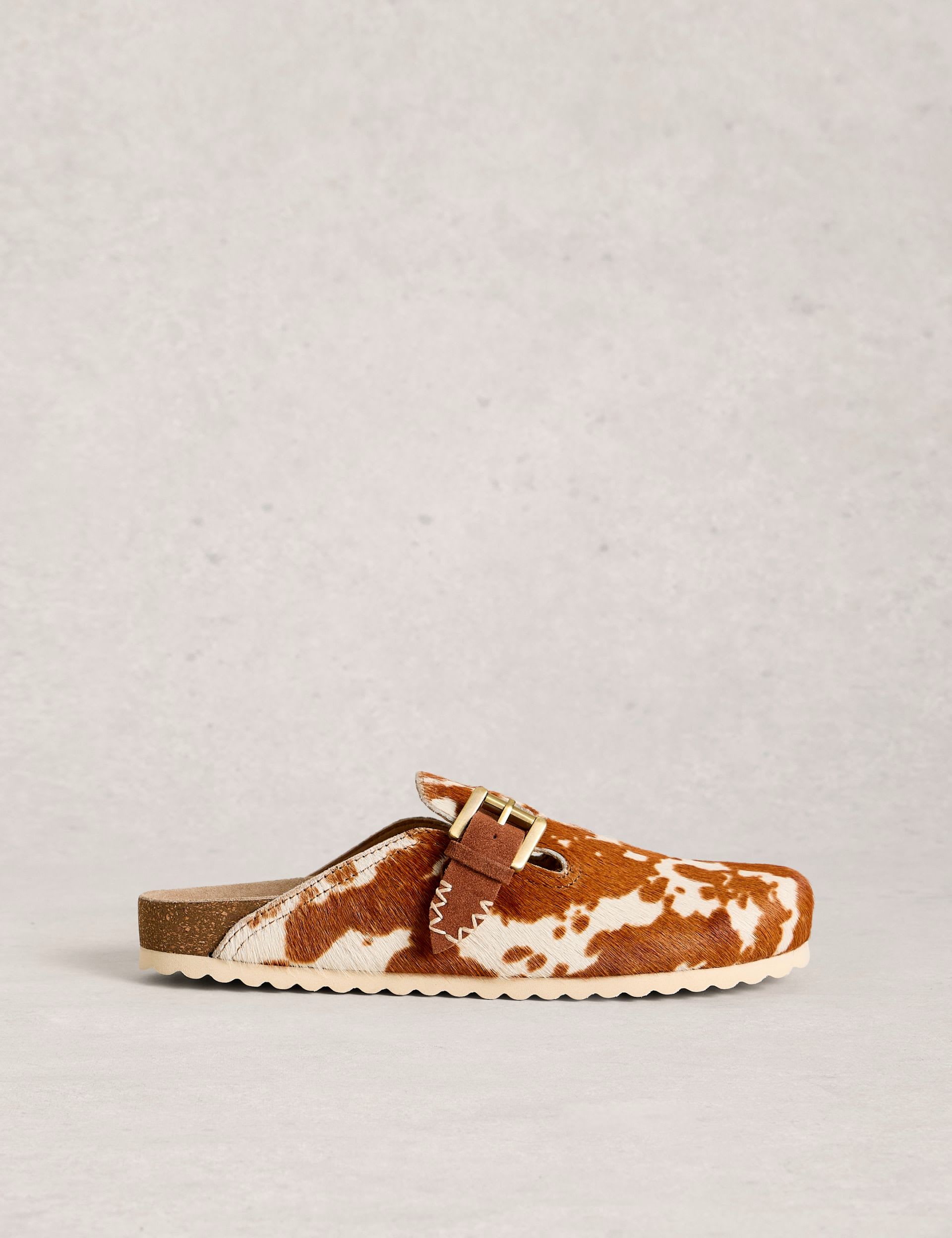 Leather Hair On Animal Print Clogs | White Stuff | M&S