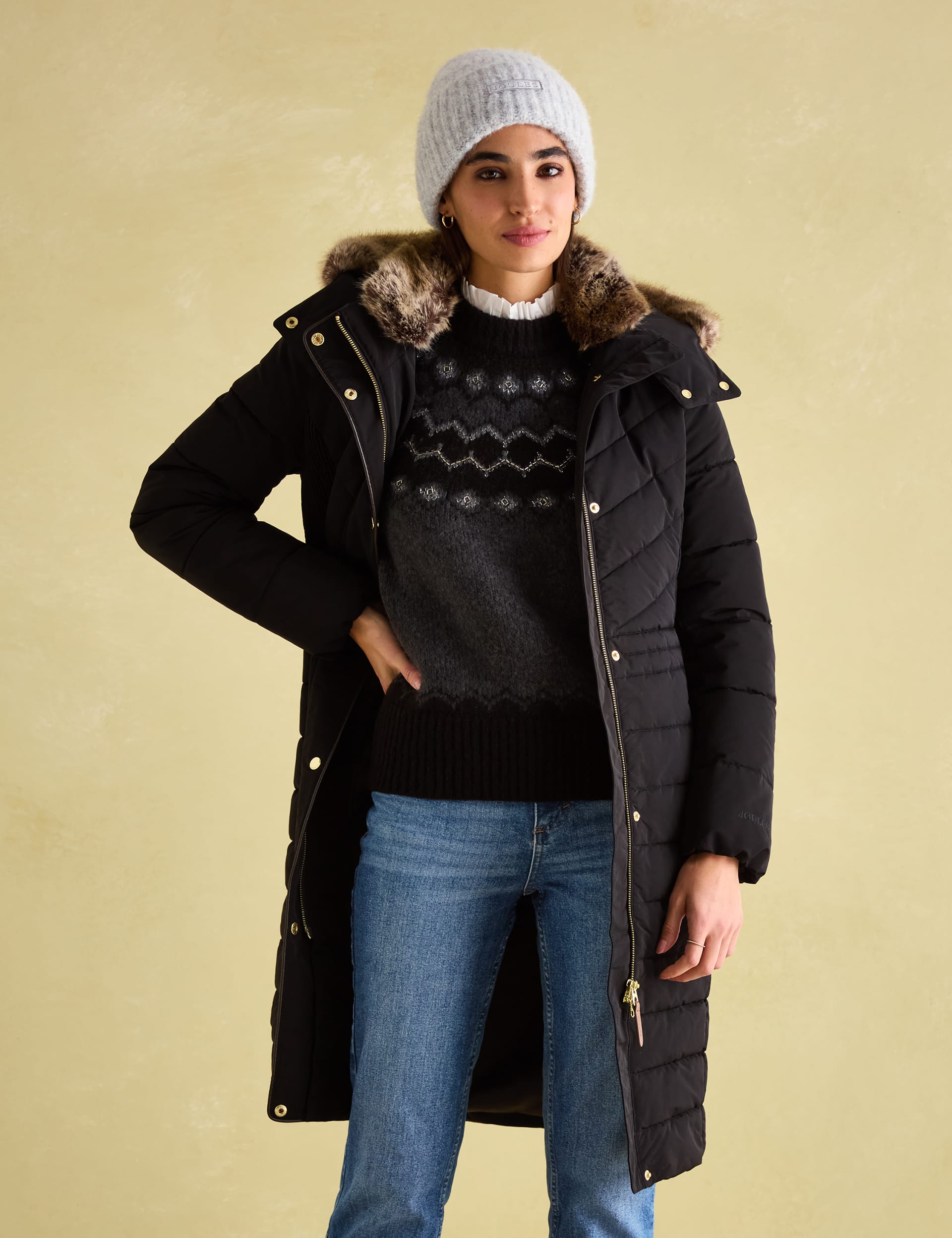 Hooded Padded Puffer Coat | Joules | M&S