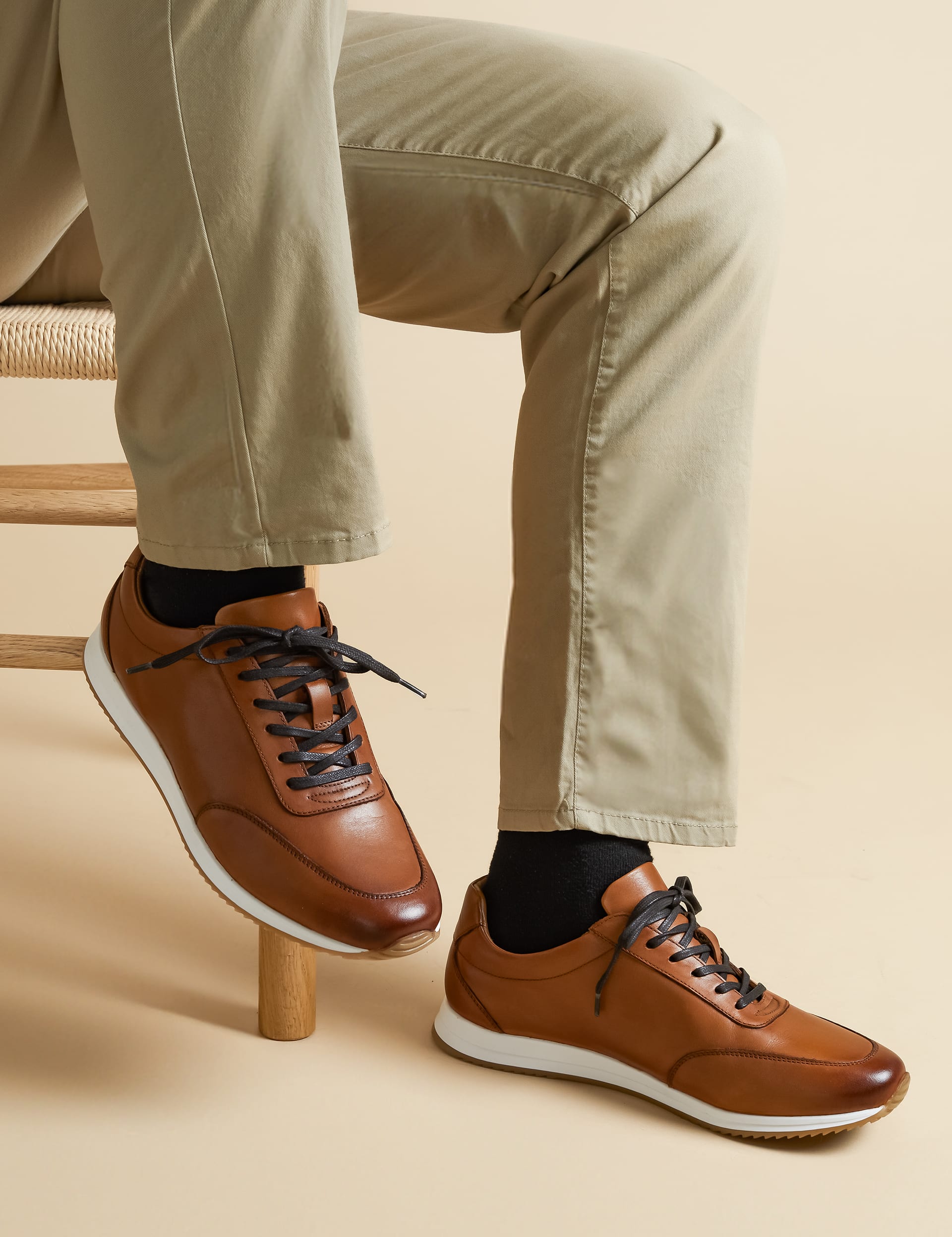 Leather Lace Up Trainers | Jones Bootmaker | M&S