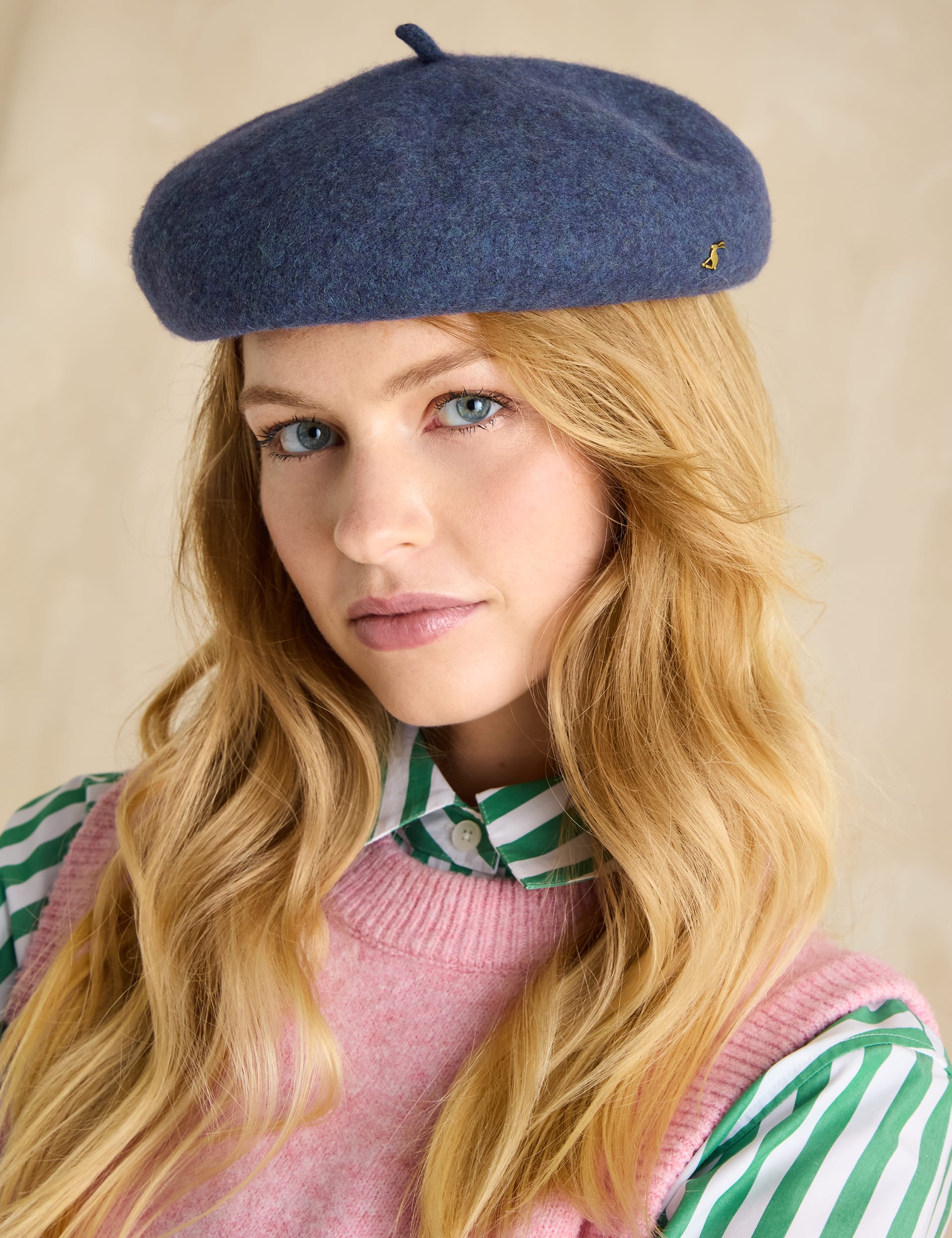 Pure Wool Knitted Beret Hat | Joules | M&S
