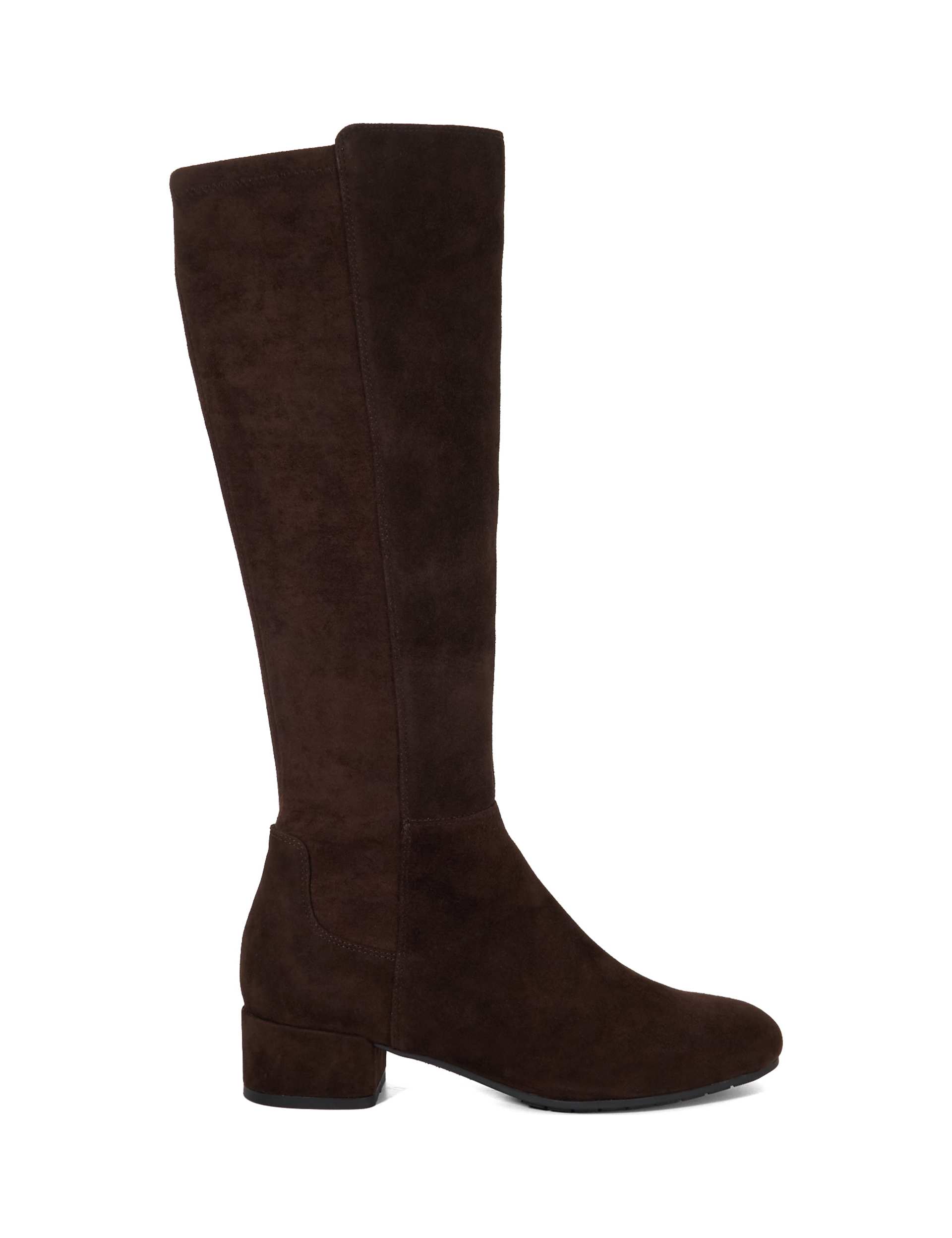 Suede Block Heel Knee High Boots | Dune London | M&S