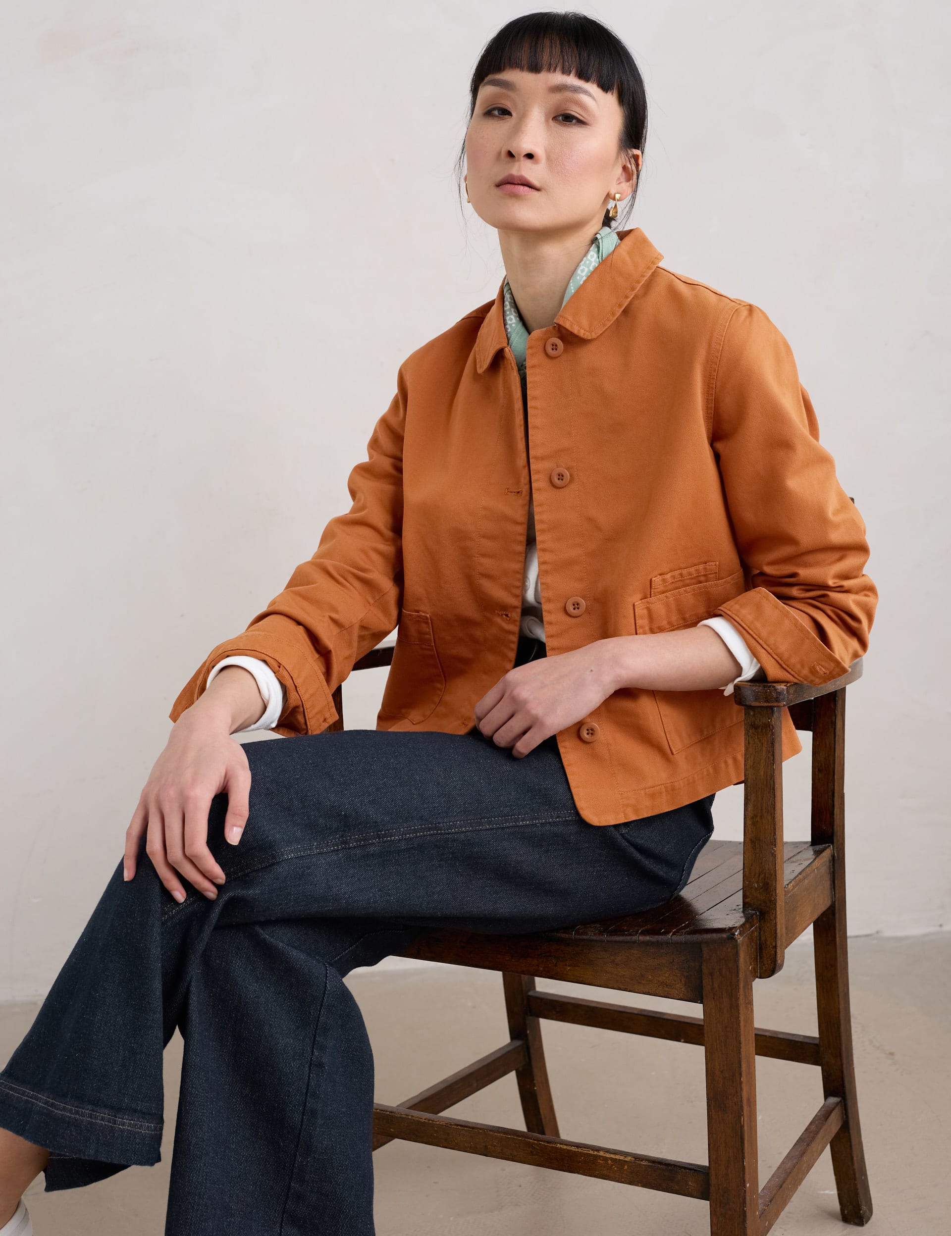 Pure Cotton Collared Jacket | Seasalt Cornwall | M&S