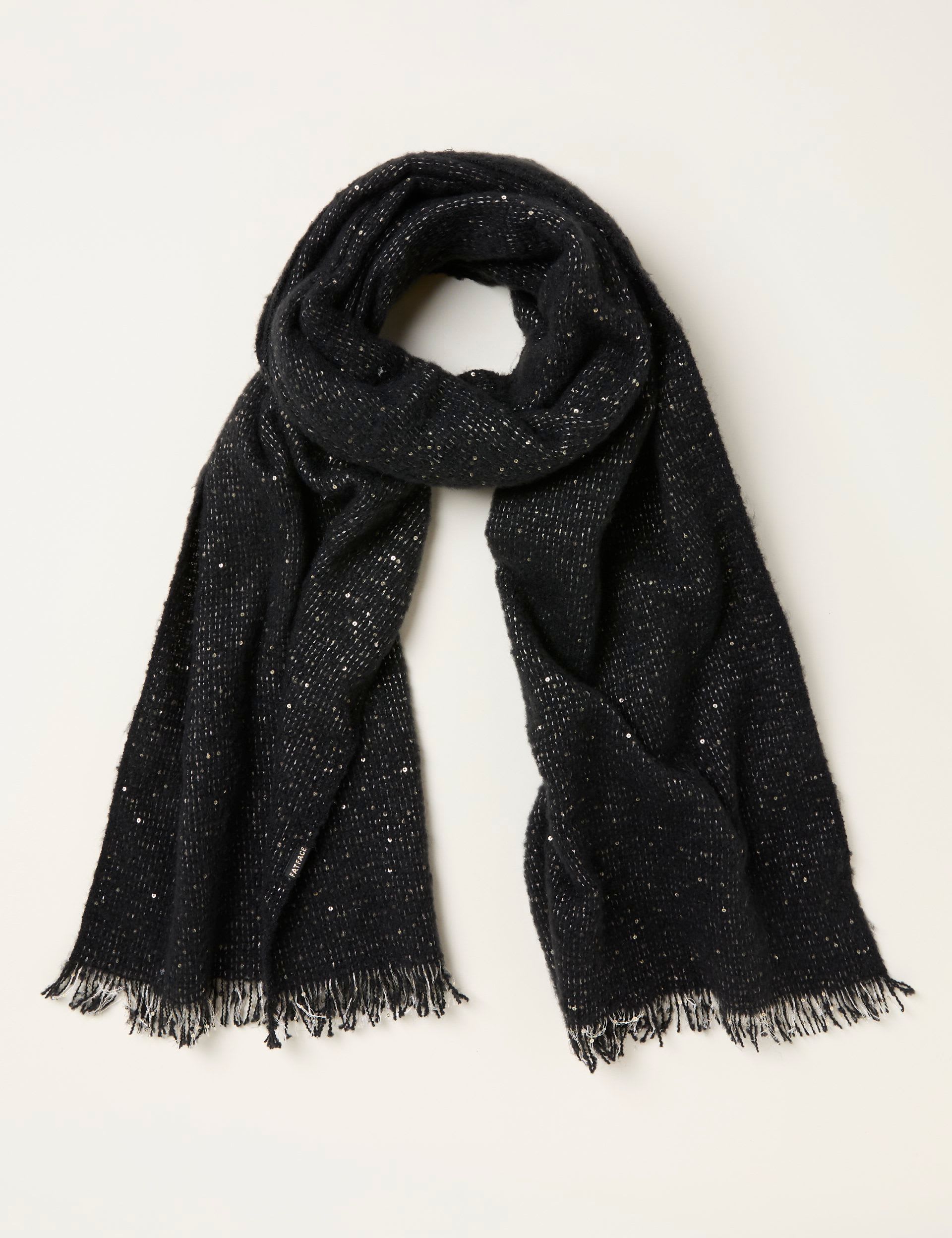 Sparkle Fringed Scarf | FatFace | M&S