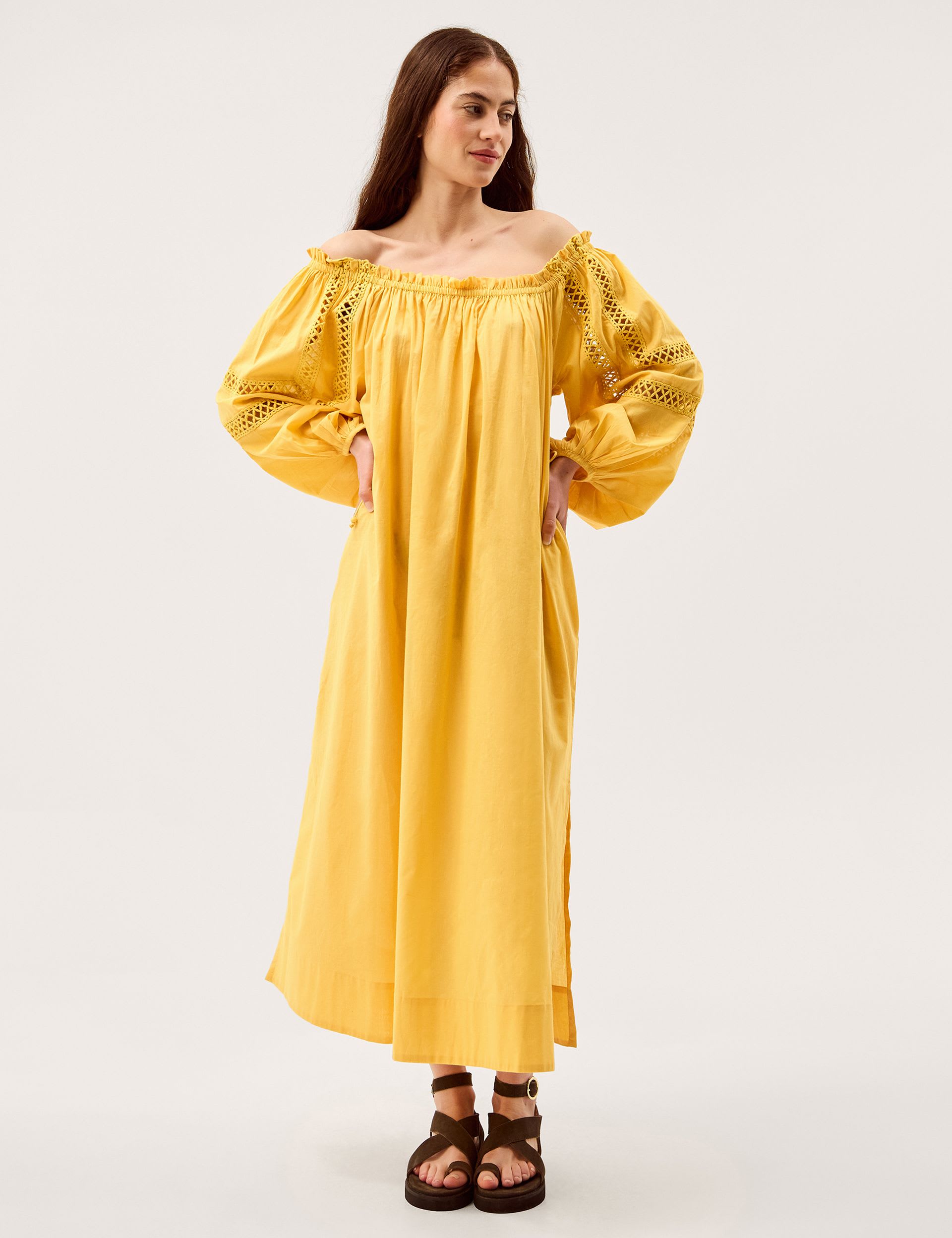 Pure Cotton Bandeau Midi Dress | Monsoon | M&S