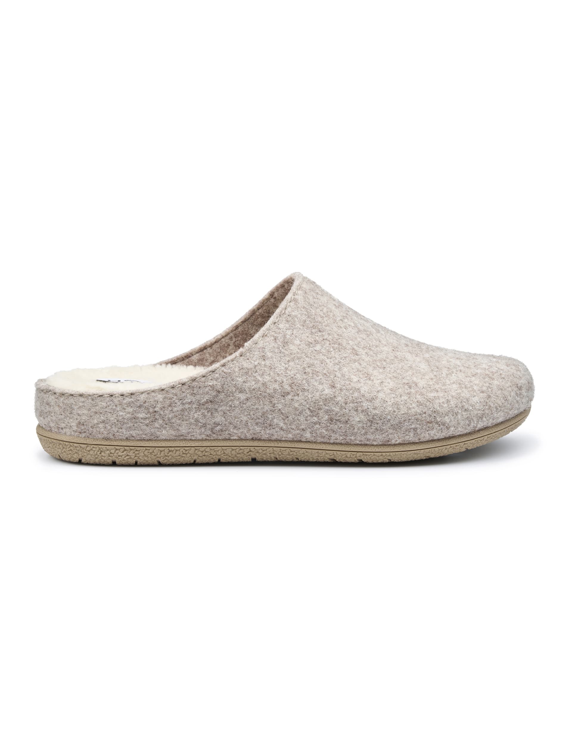 Felt Round Toe Slider Slippers | Hotter | M&S