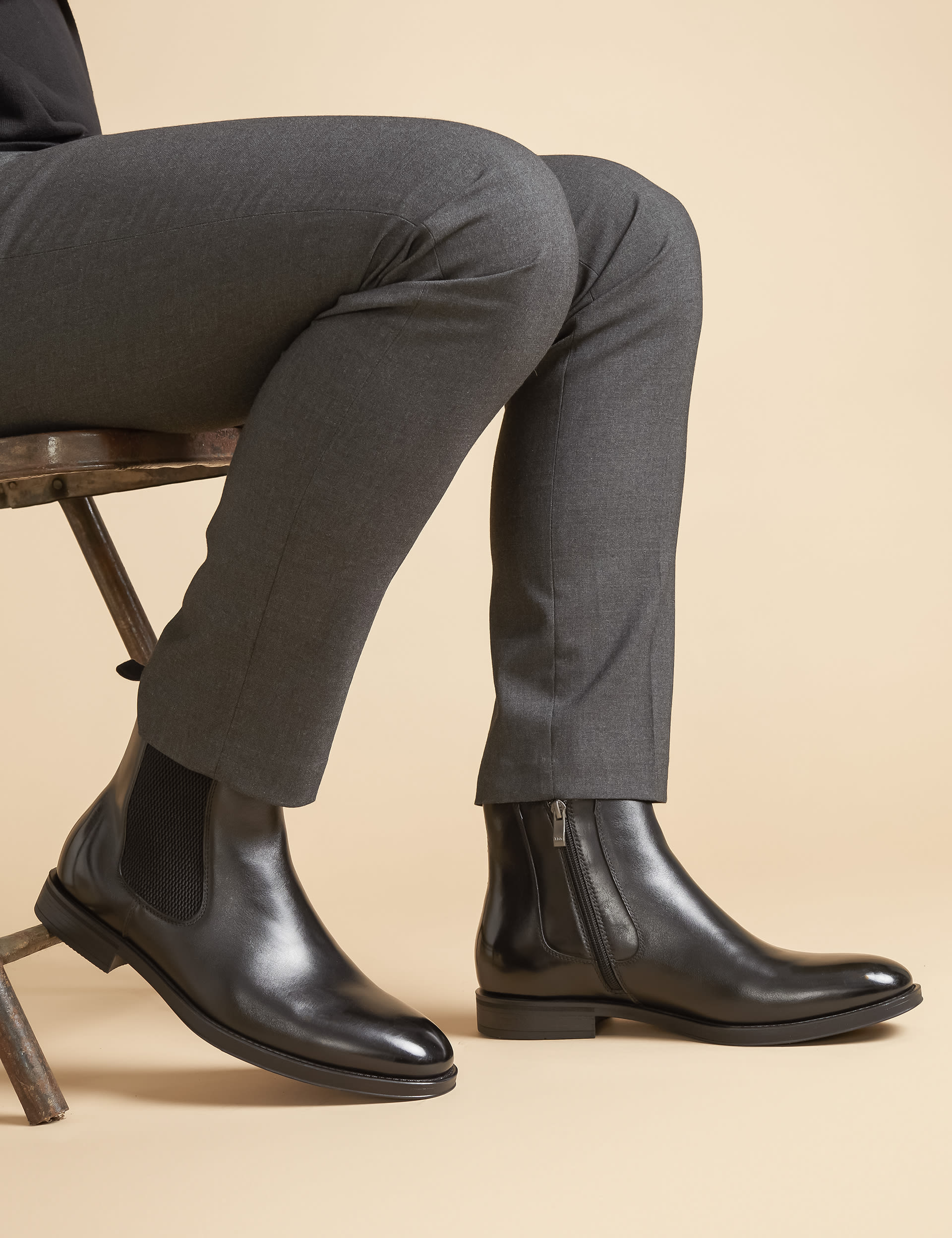 Leather Side Zip Chelsea Boots | Jones Bootmaker | M&S