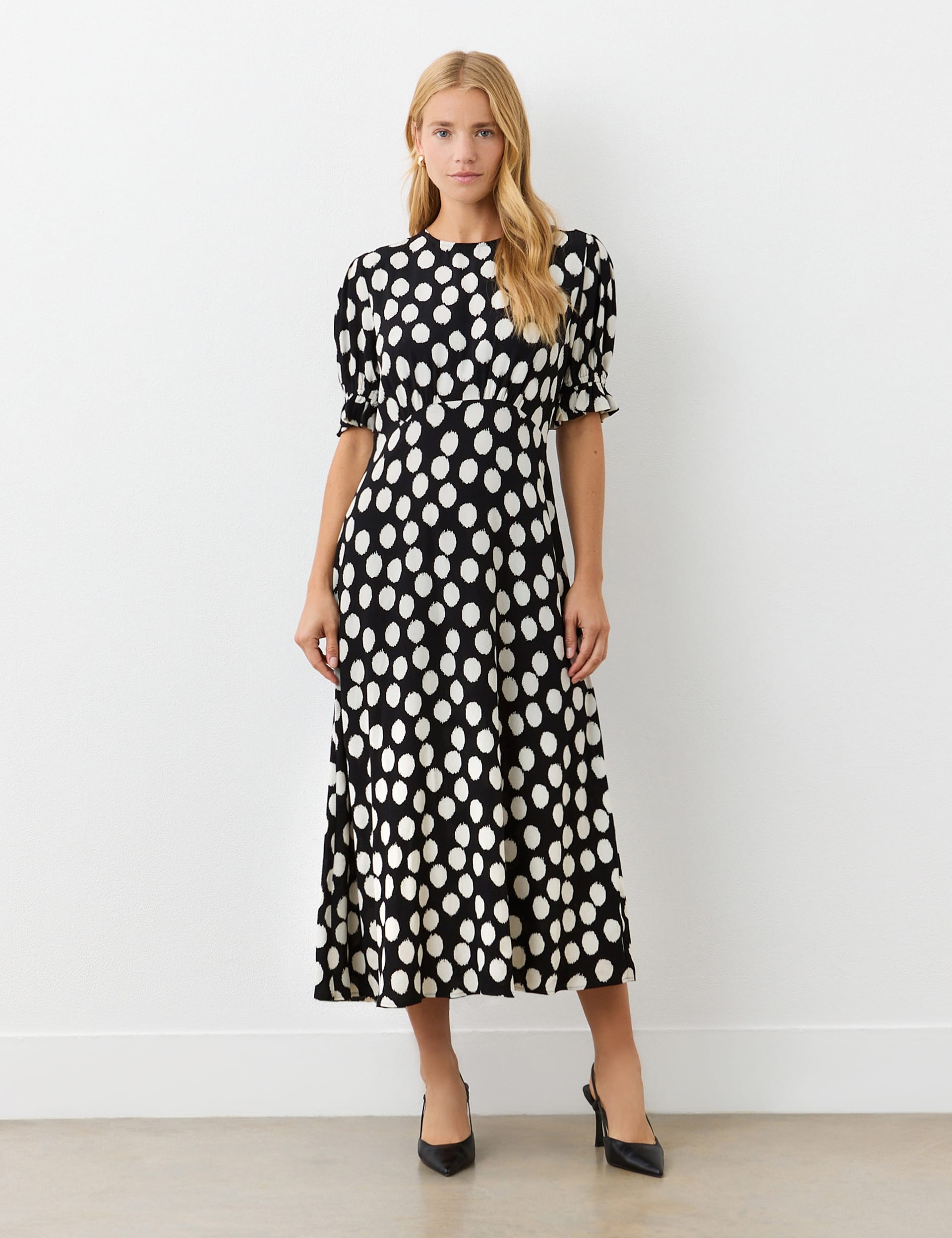 Polka Dot Midi Tea Dress | Finery London | M&S