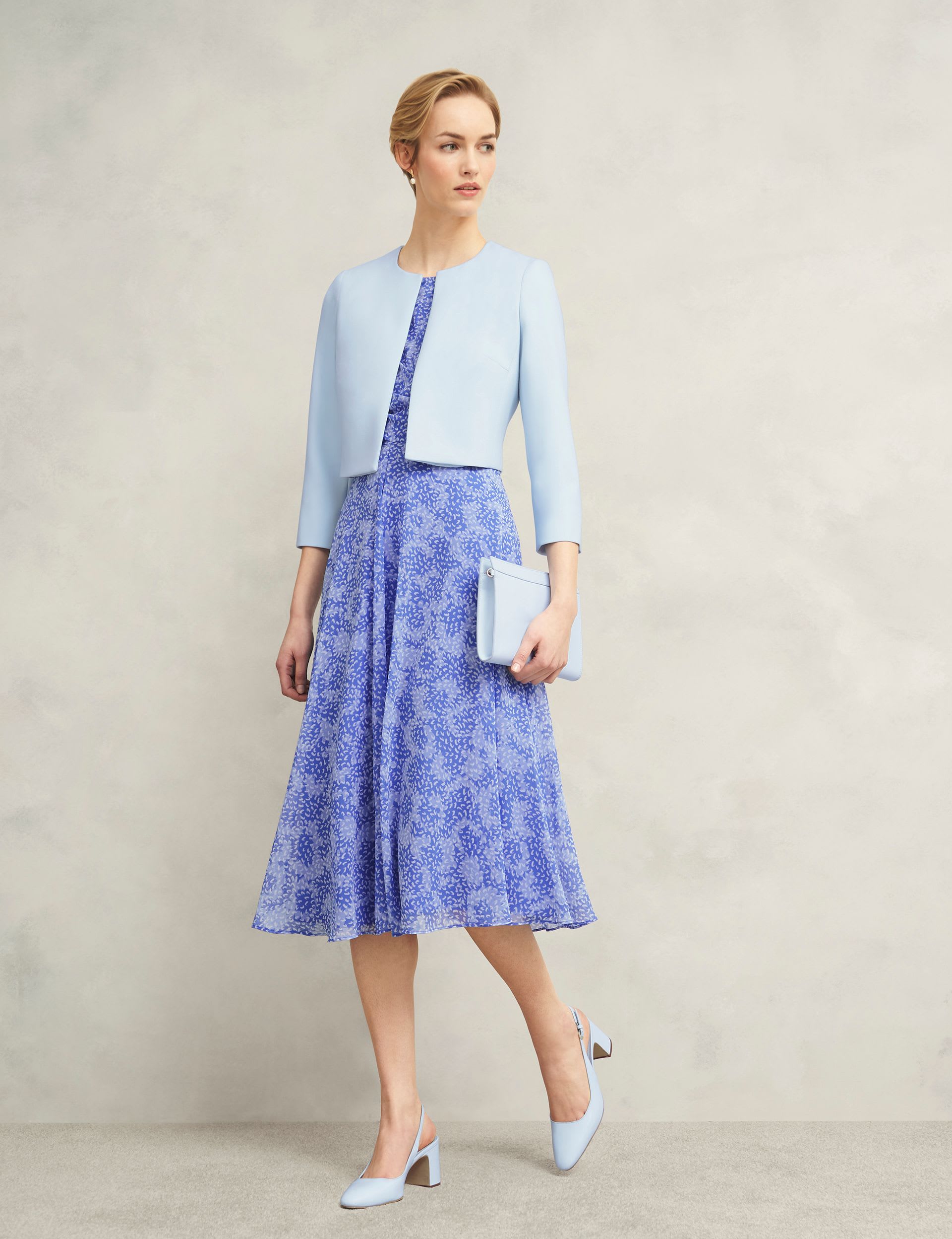 COLLARLESS CROPPED JACKET | HOBBS | M&S
