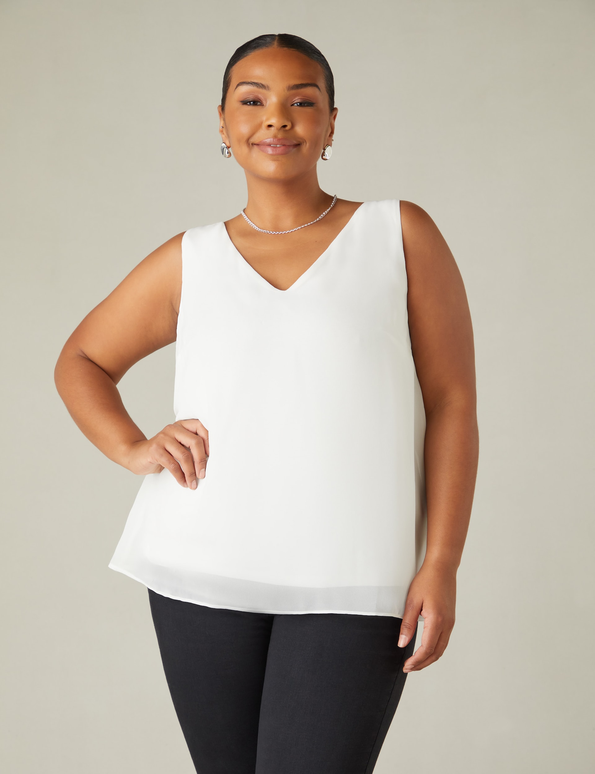 V-Neck Vest Top | Live Unlimited London | M&S