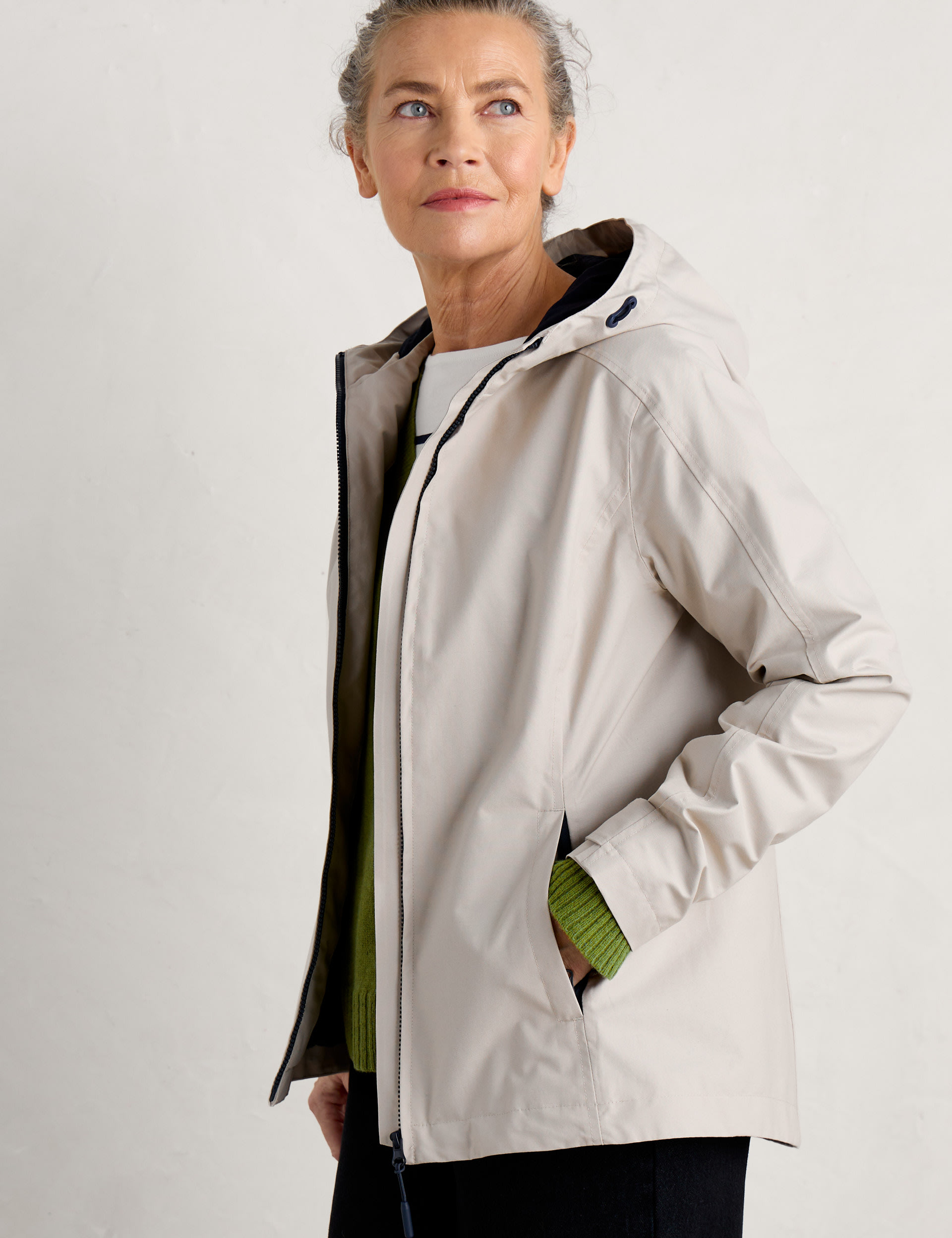 Cotton Rich Hooded Rain Jacket | Seasalt Cornwall | M&S
