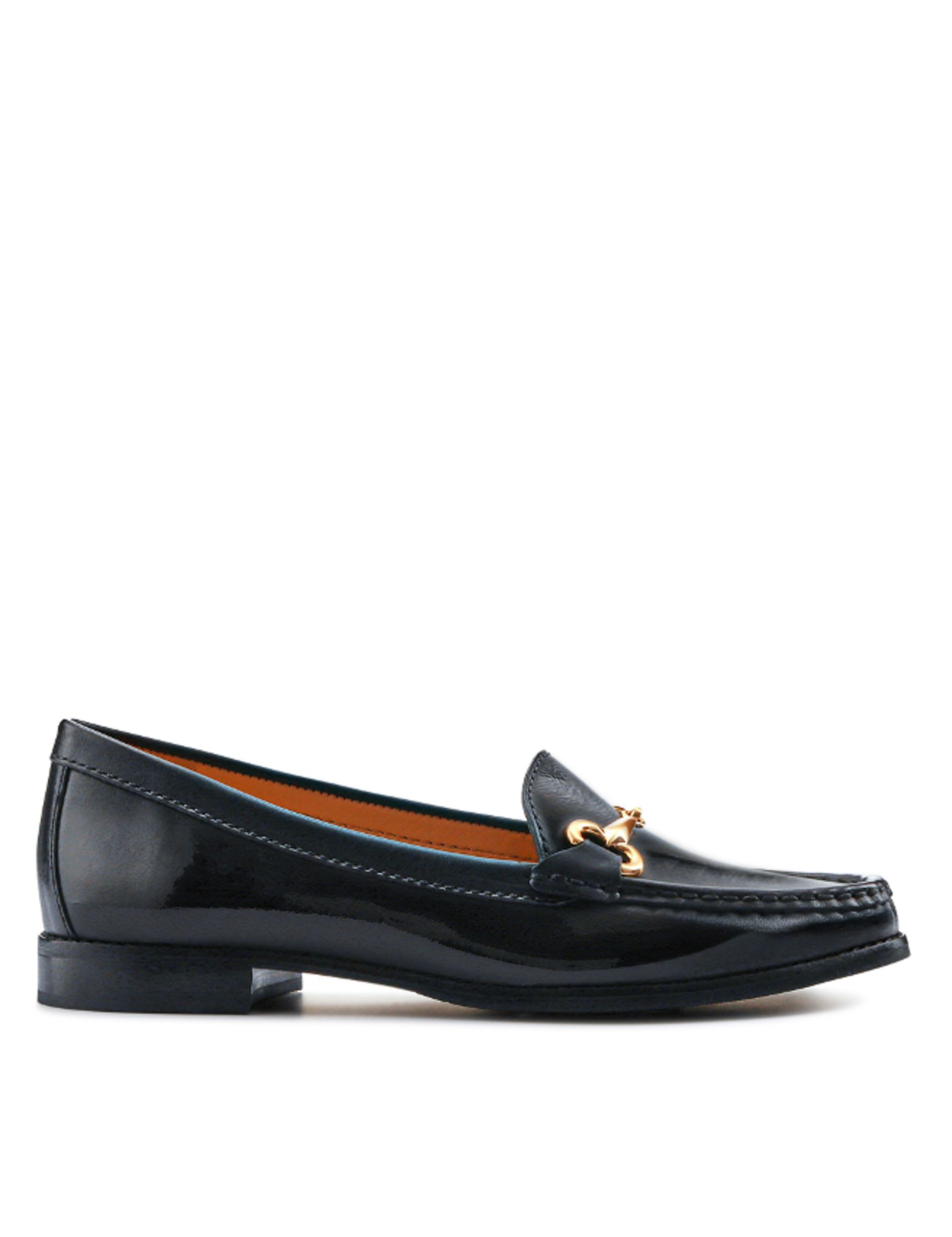 Wide Fit Leather Patent Flat Loafers | Jones Bootmaker | M&S