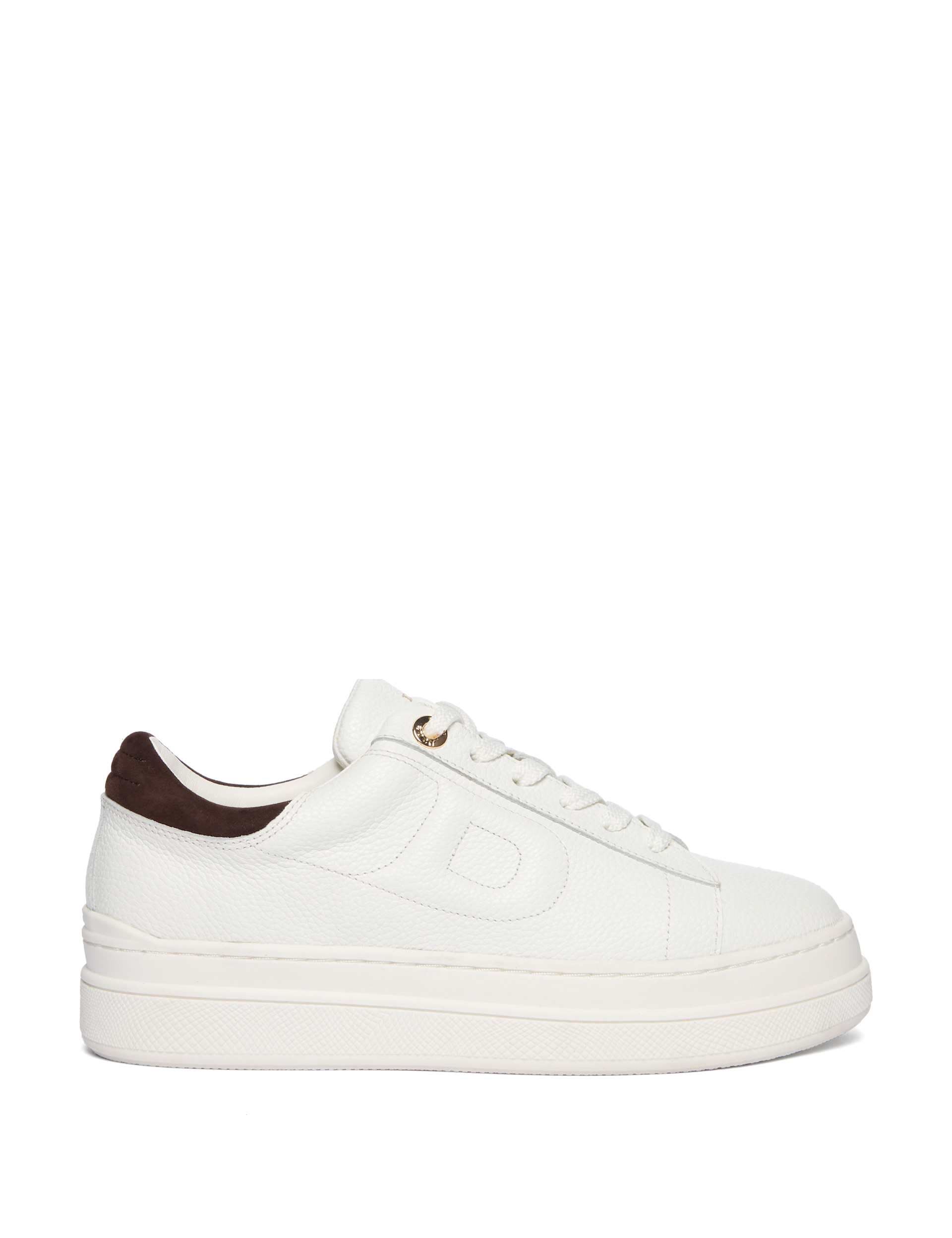 Leather Side Detail Flatform Trainers | Dune London | M&S