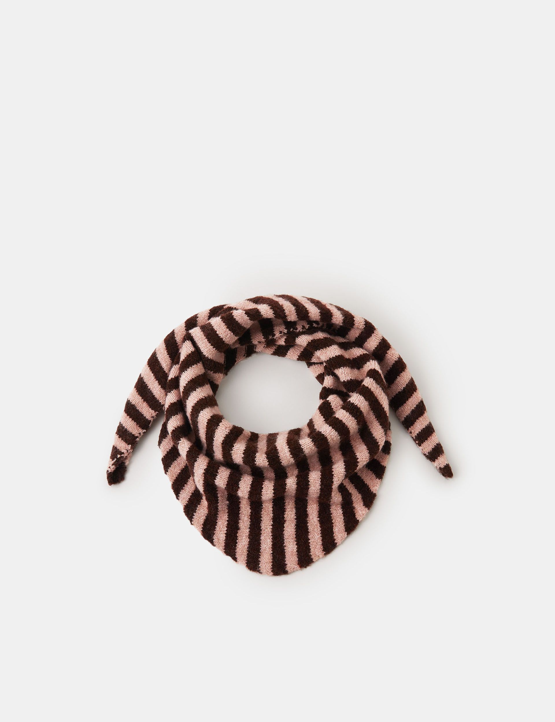 Knitted Striped Large Triangle Scarf | ACCESSORIZE | M&S