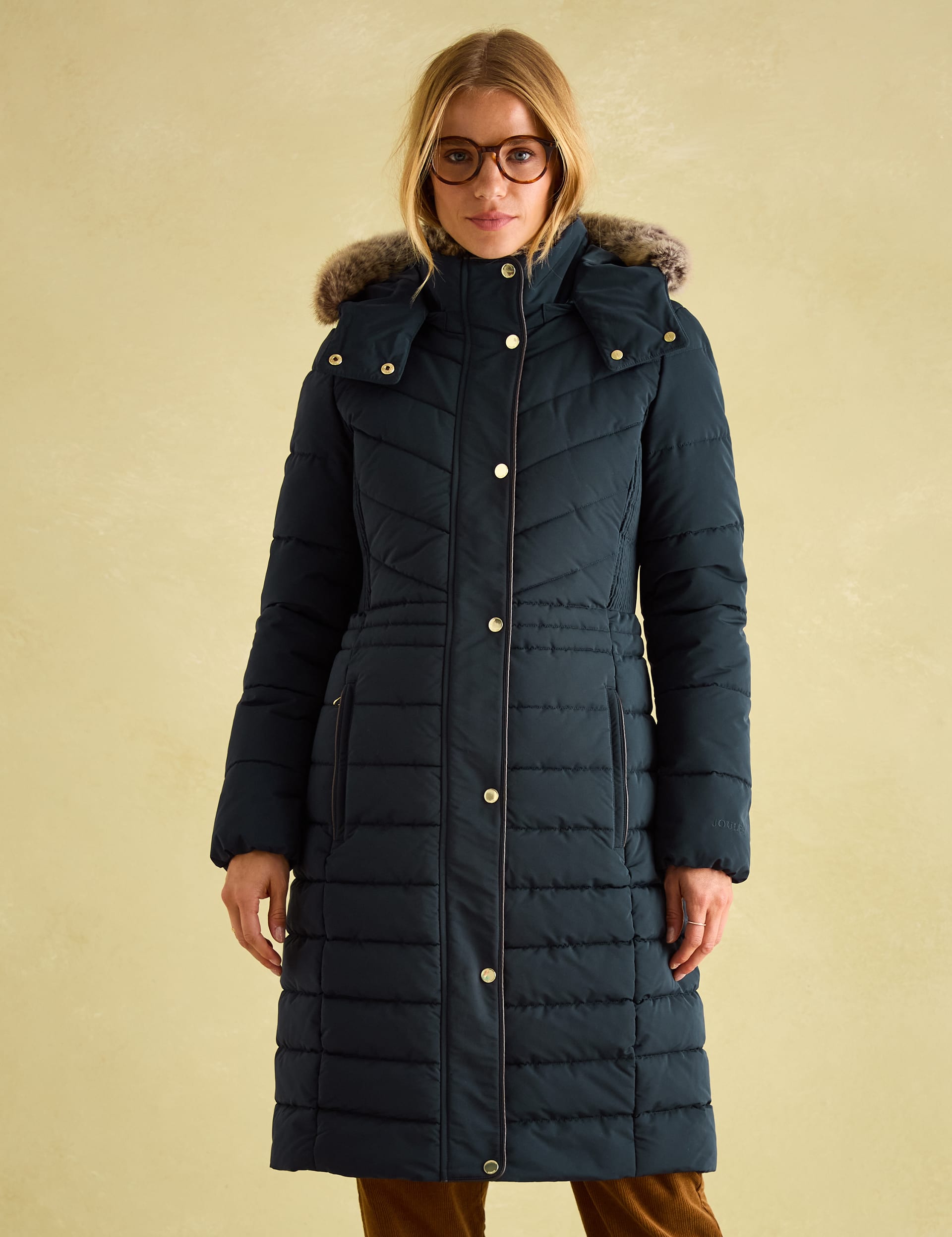 Showerproof Padded High Hooded Parka Coat | Joules | M&S