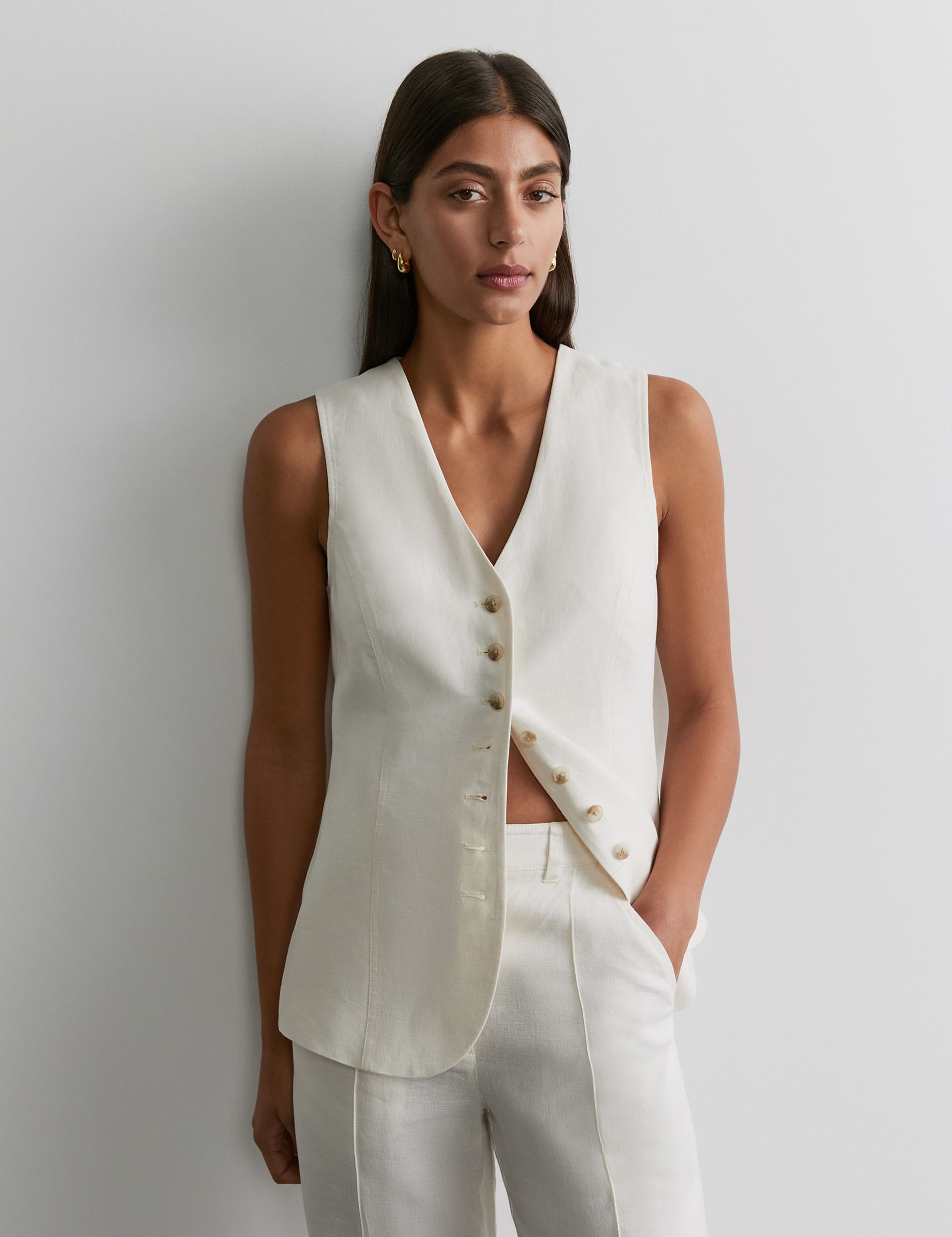 Pure Linen Waistcoat | Jag | M&S