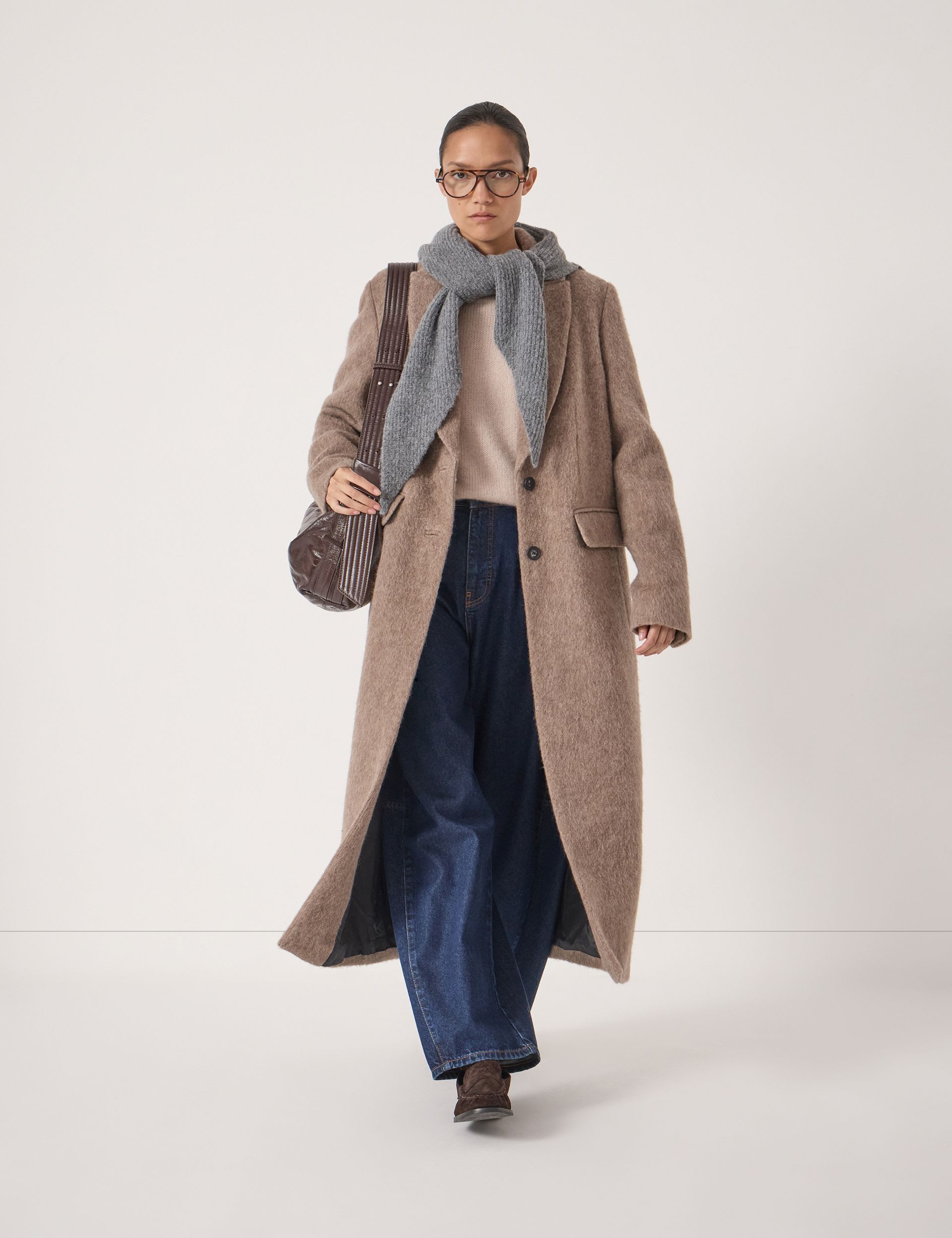 Wool Rich Textured Longline Coat | HUSH | M&S