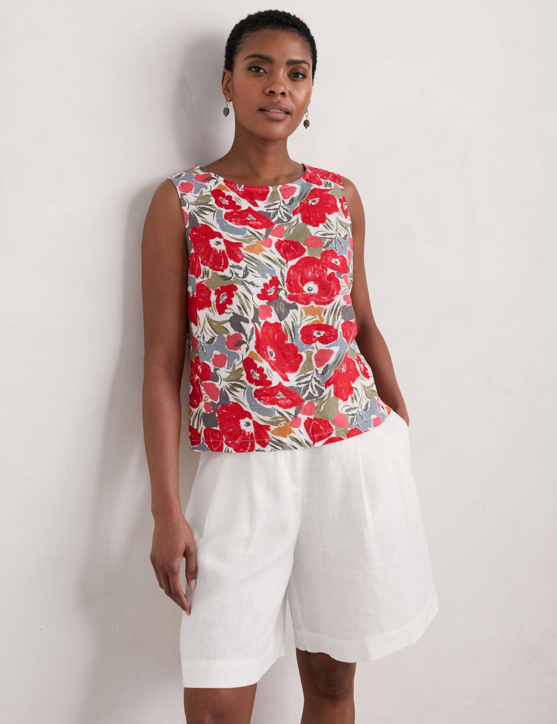 Women’s Linen Vest Tops | M&S