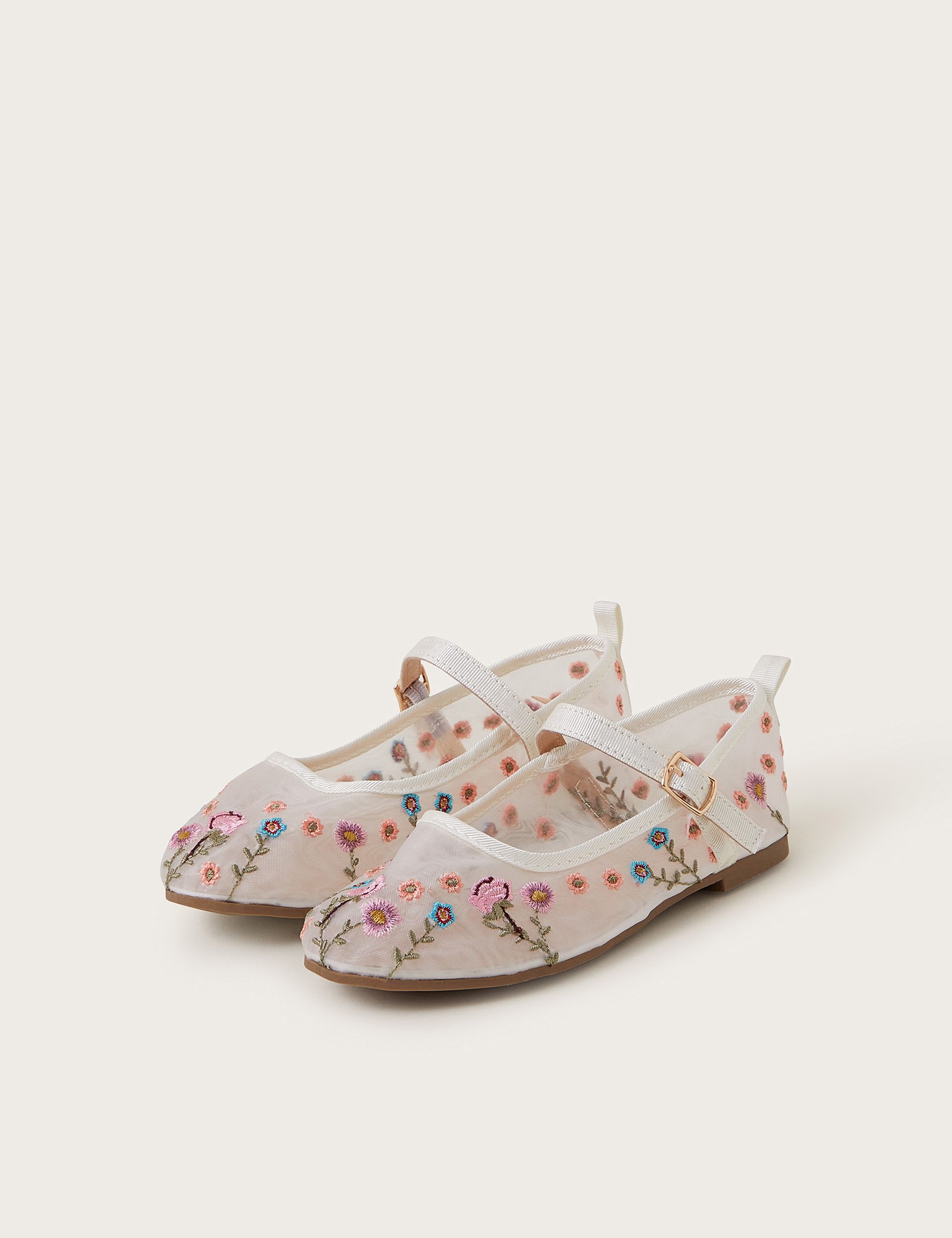 Kids' Floral Ballet Pumps (7 Small - 4 Large) | Monsoon | M&S