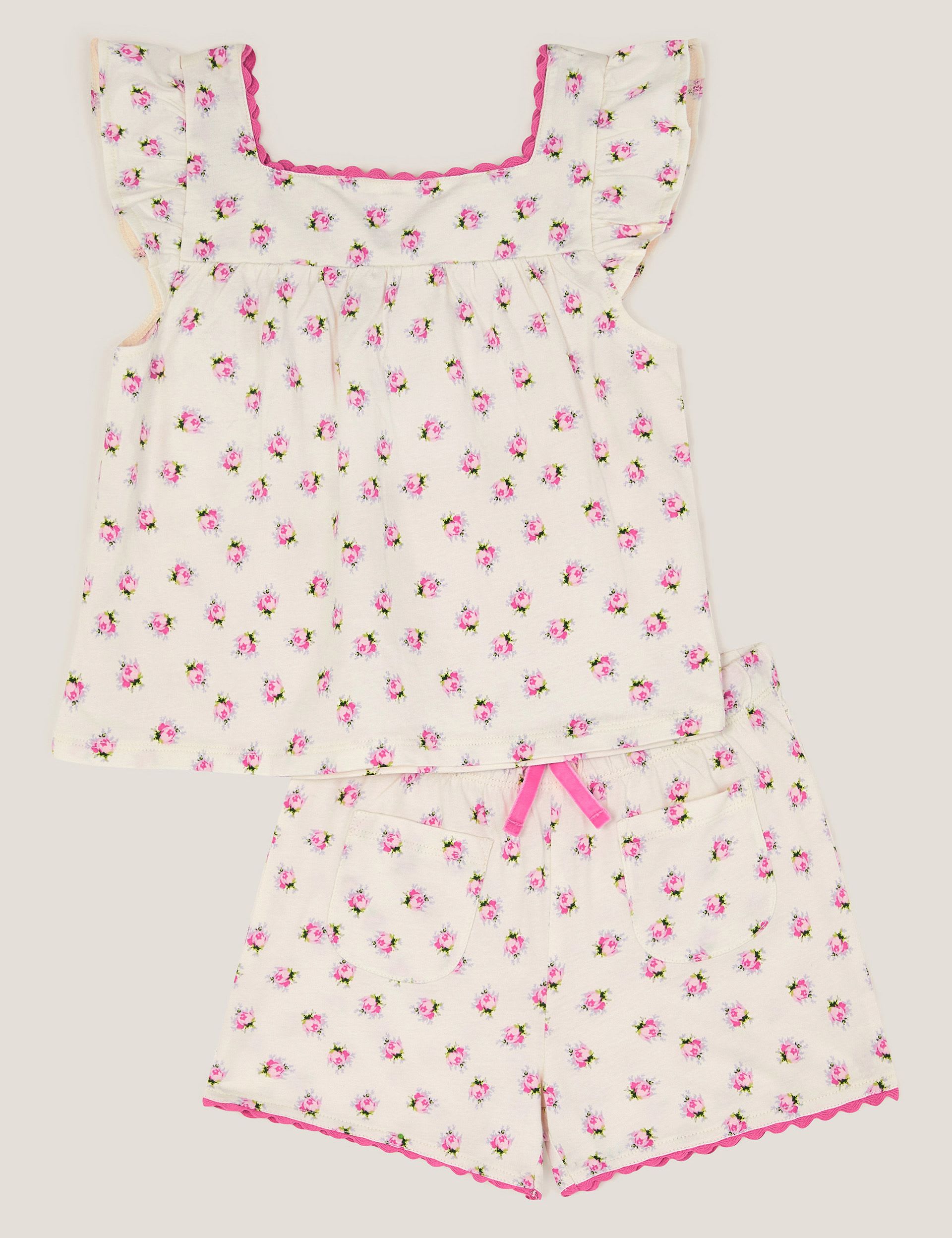 2pc Jersey Floral Pyjamas (2-13 Yrs) | Monsoon | M&S