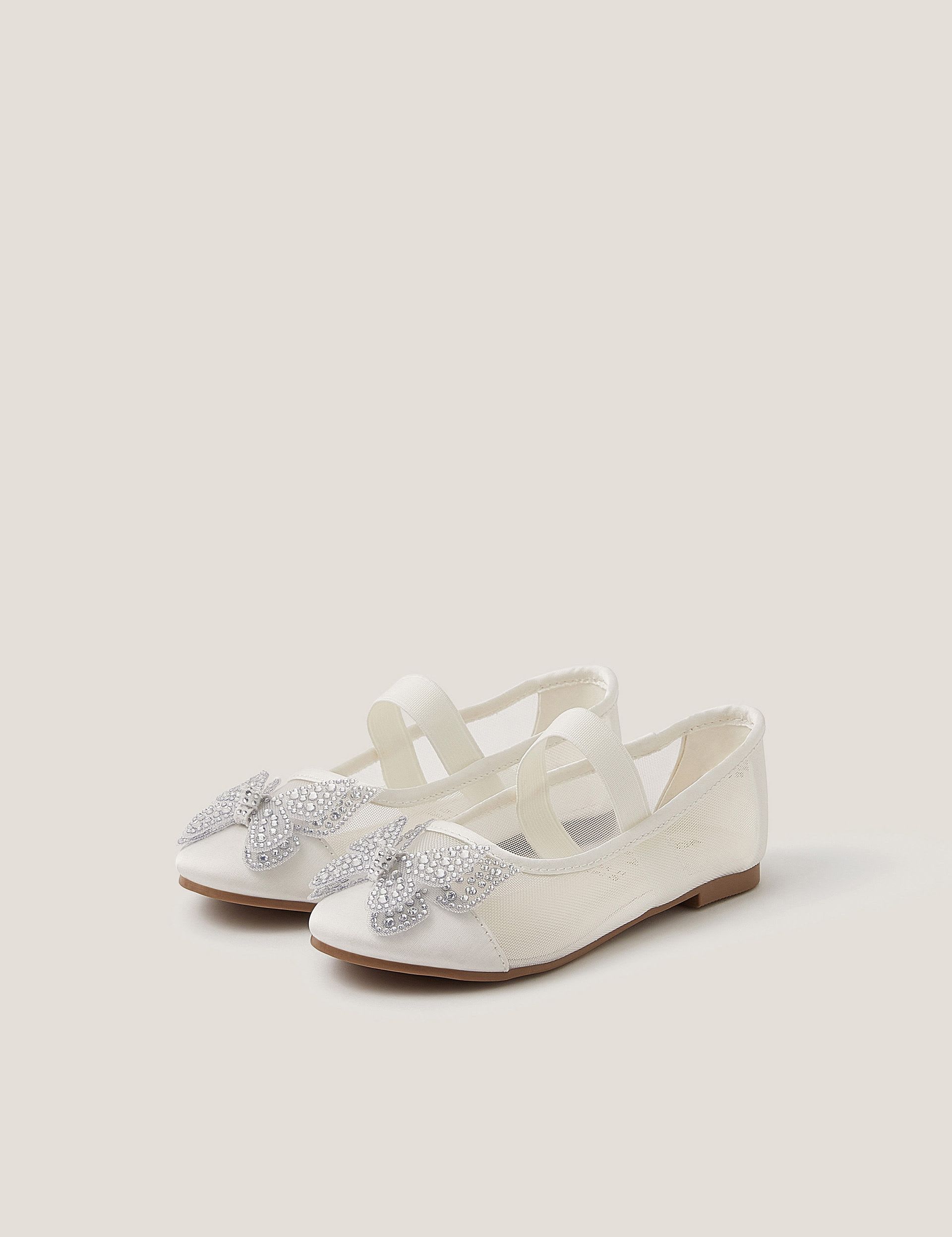 Kids' Butterfly Mesh Ballet Pumps (7 Small - 4 Large) | Monsoon | M&S