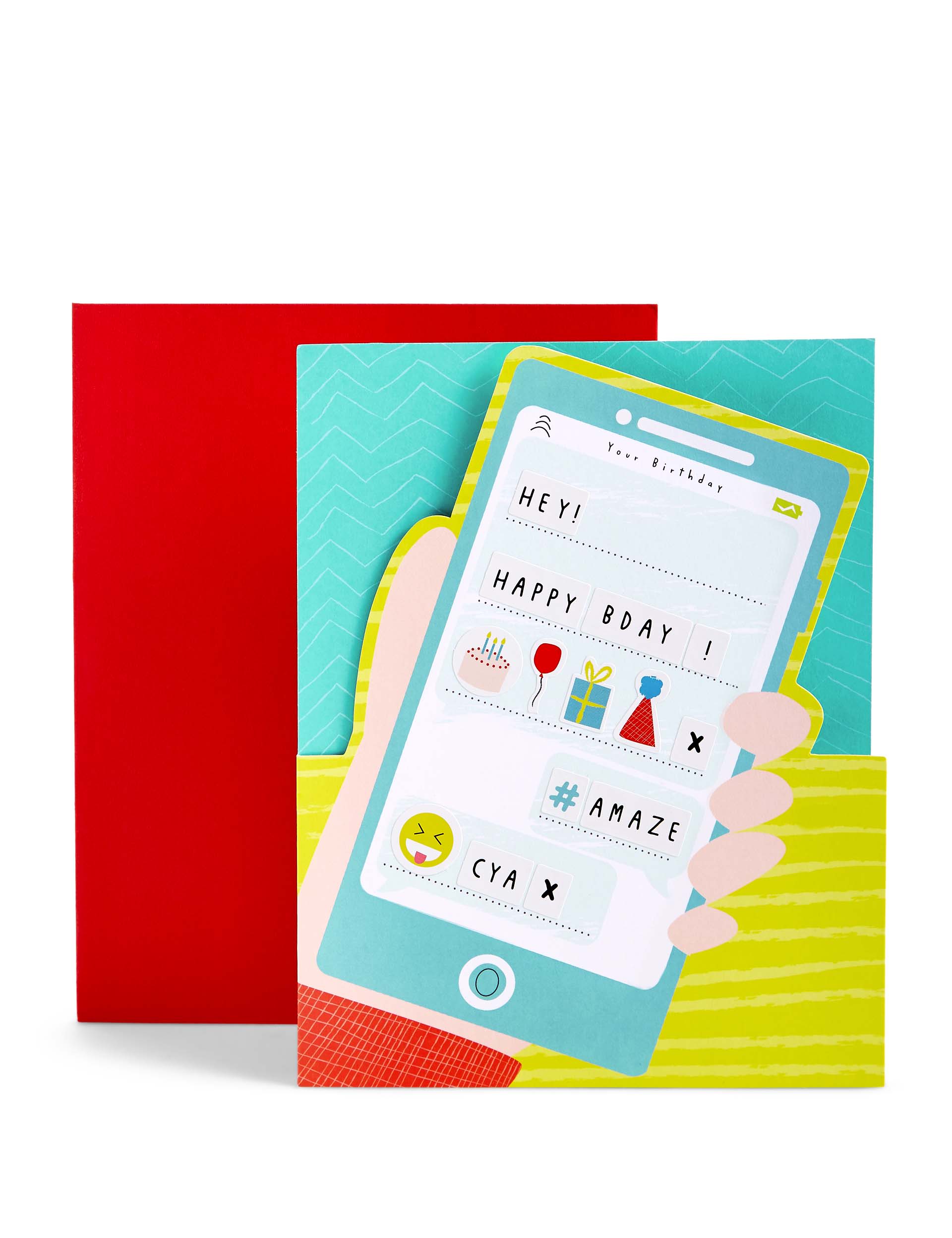 Personalised Text Message Birthday Card | M&S