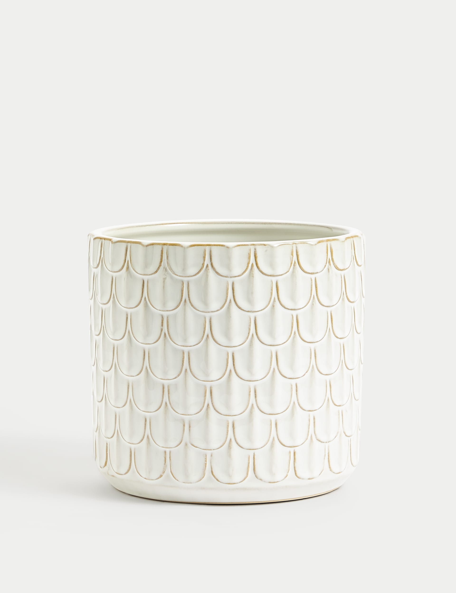 Medium Scalloped Textured Planter | M&S | M&S